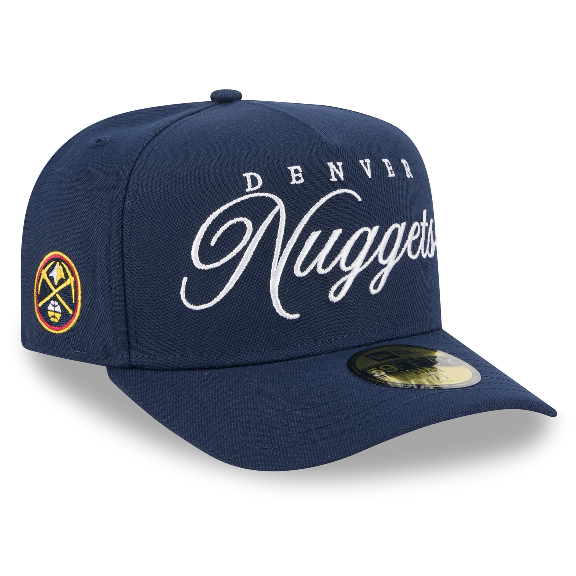 Men's New Era Navy Denver Nuggets 2025 NBA Draft A-Frame 59FIFTY Fitted ...