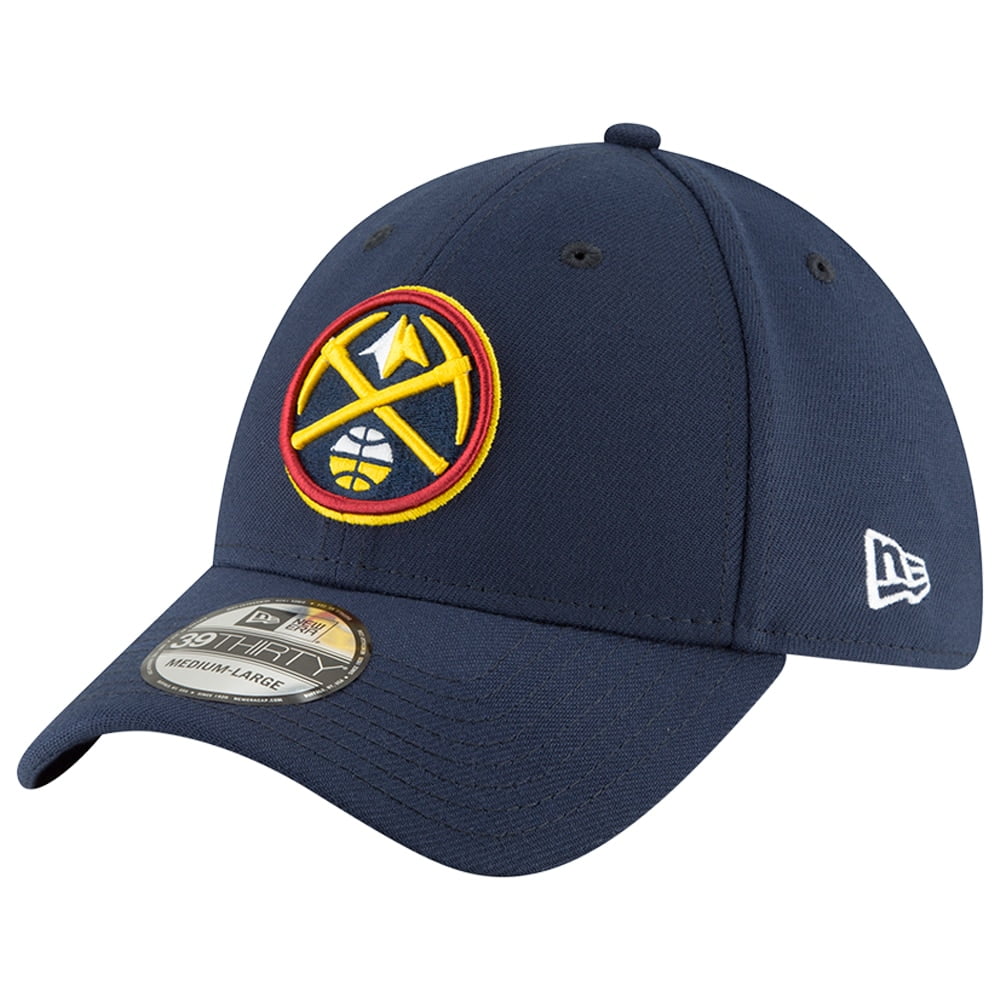 Men's New Era Navy Denver Nuggets Team Classic 39THIRTY Flex Hat ...
