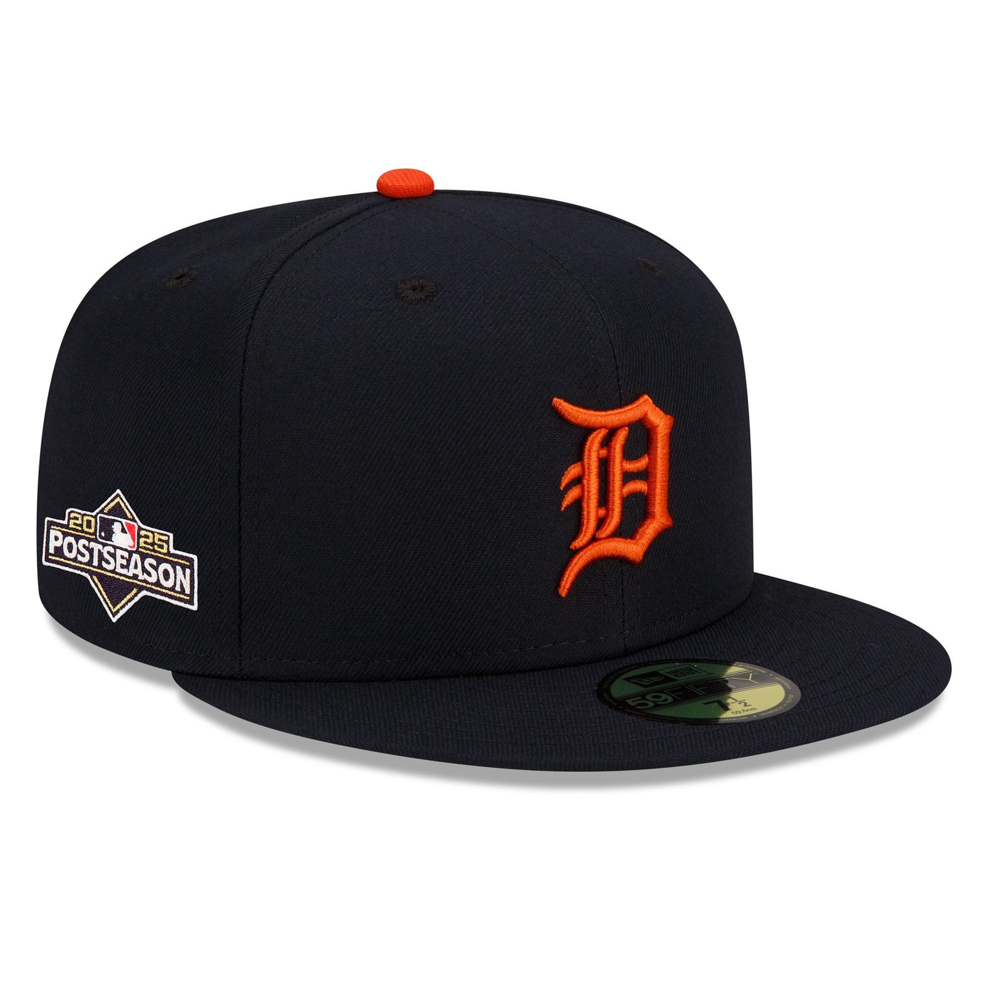 Men's New Era Navy Detroit Tigers 2025 MLB Postseason Side Patch ...