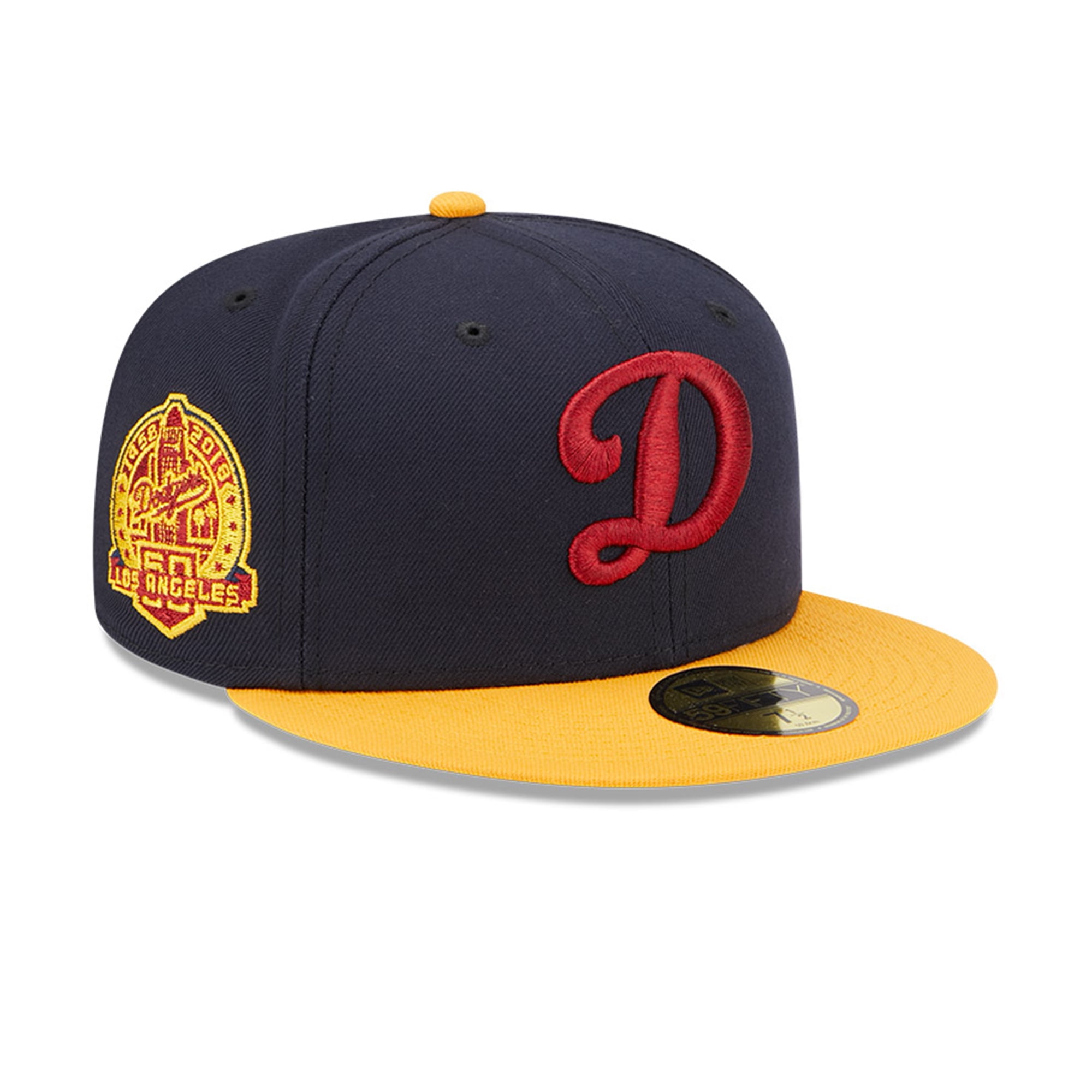 Men's New Era Navy/Gold Los Angeles Dodgers 60th Anniversary Primary ...