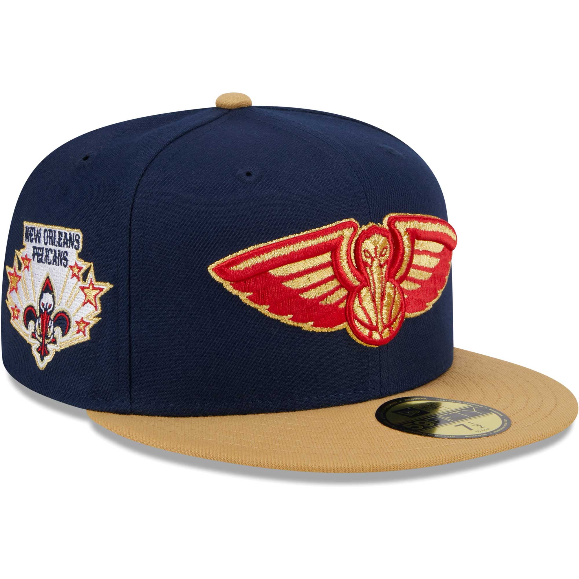 Men's New Era Navy/Gold New Orleans Pelicans Gameday Gold Pop Stars ...