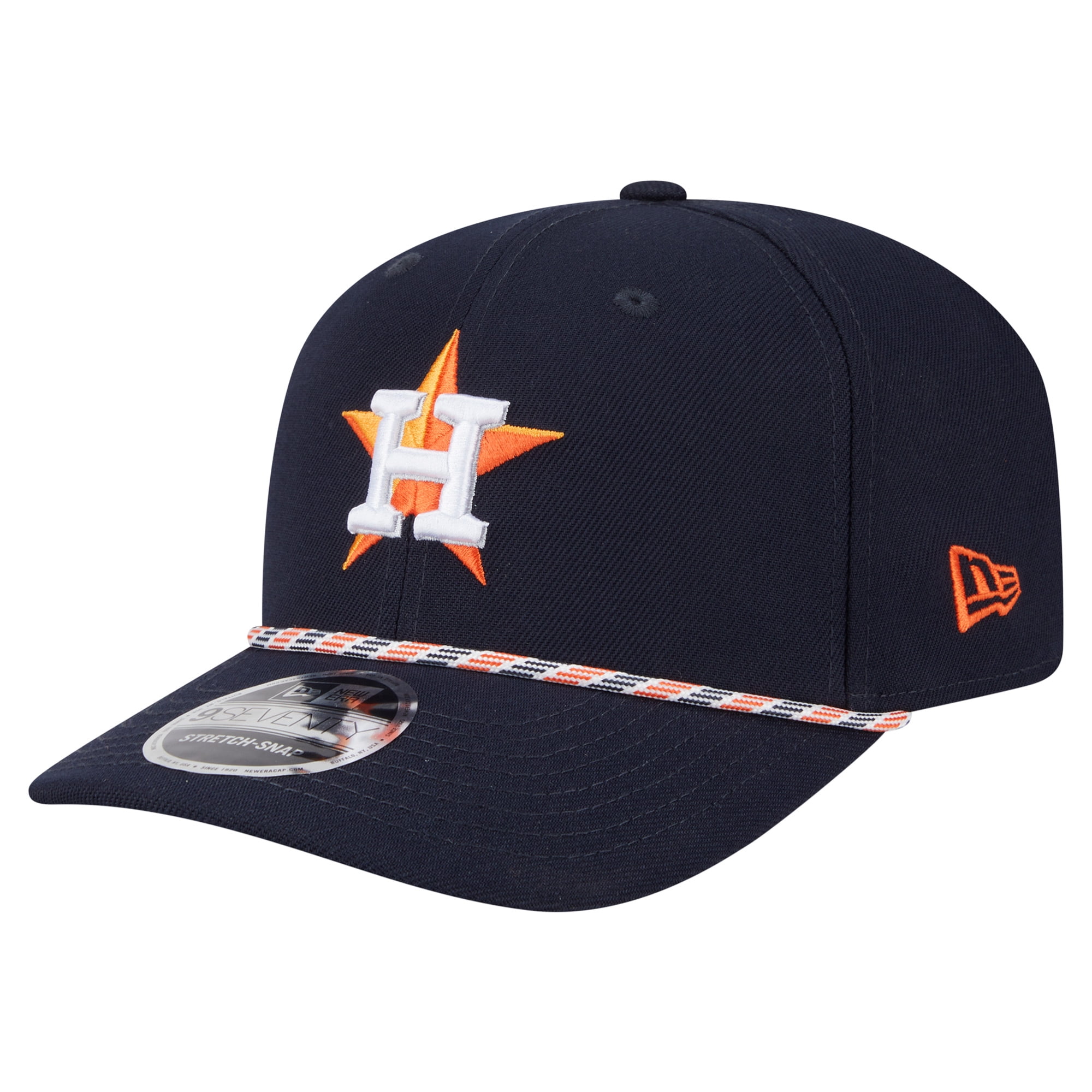 Men's New Era Navy Houston Astros Multi-Rope 9SEVENTY Stretch-Snap Hat ...