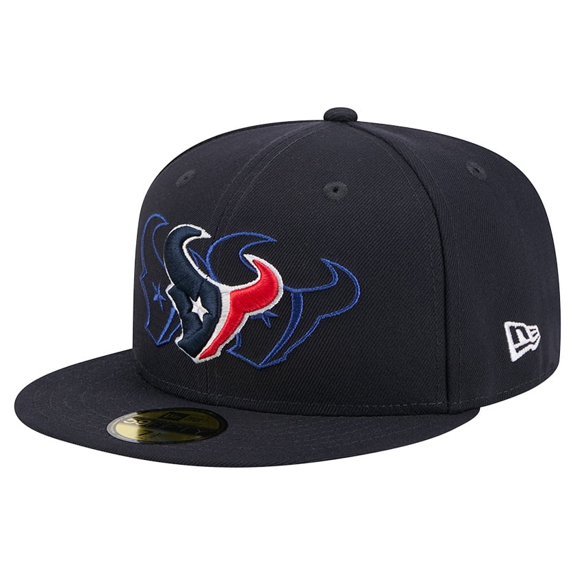 Men's New Era Navy Houston Texans Tri-Hit 59FIFTY Fitted Hat - Walmart.com
