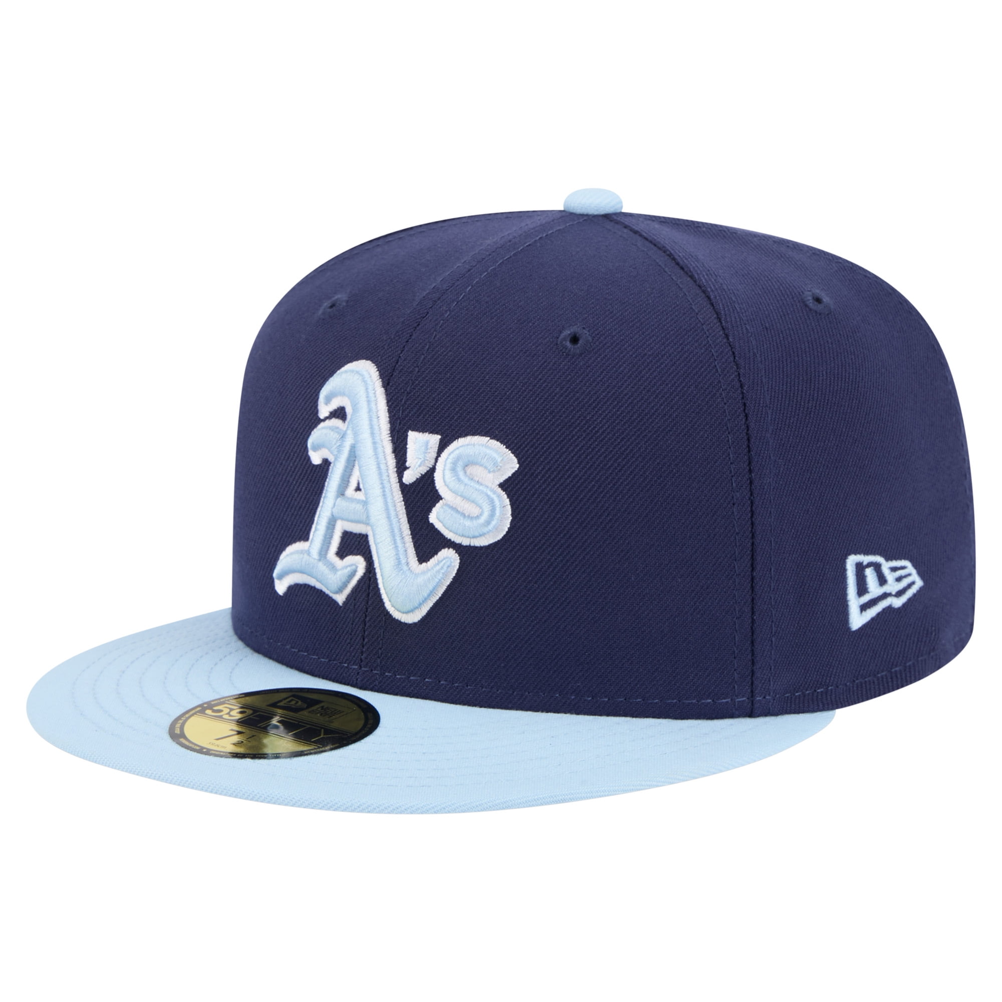Men's New Era Navy/Light Blue Athletics Color Pack 2-Tone 59FIFTY ...