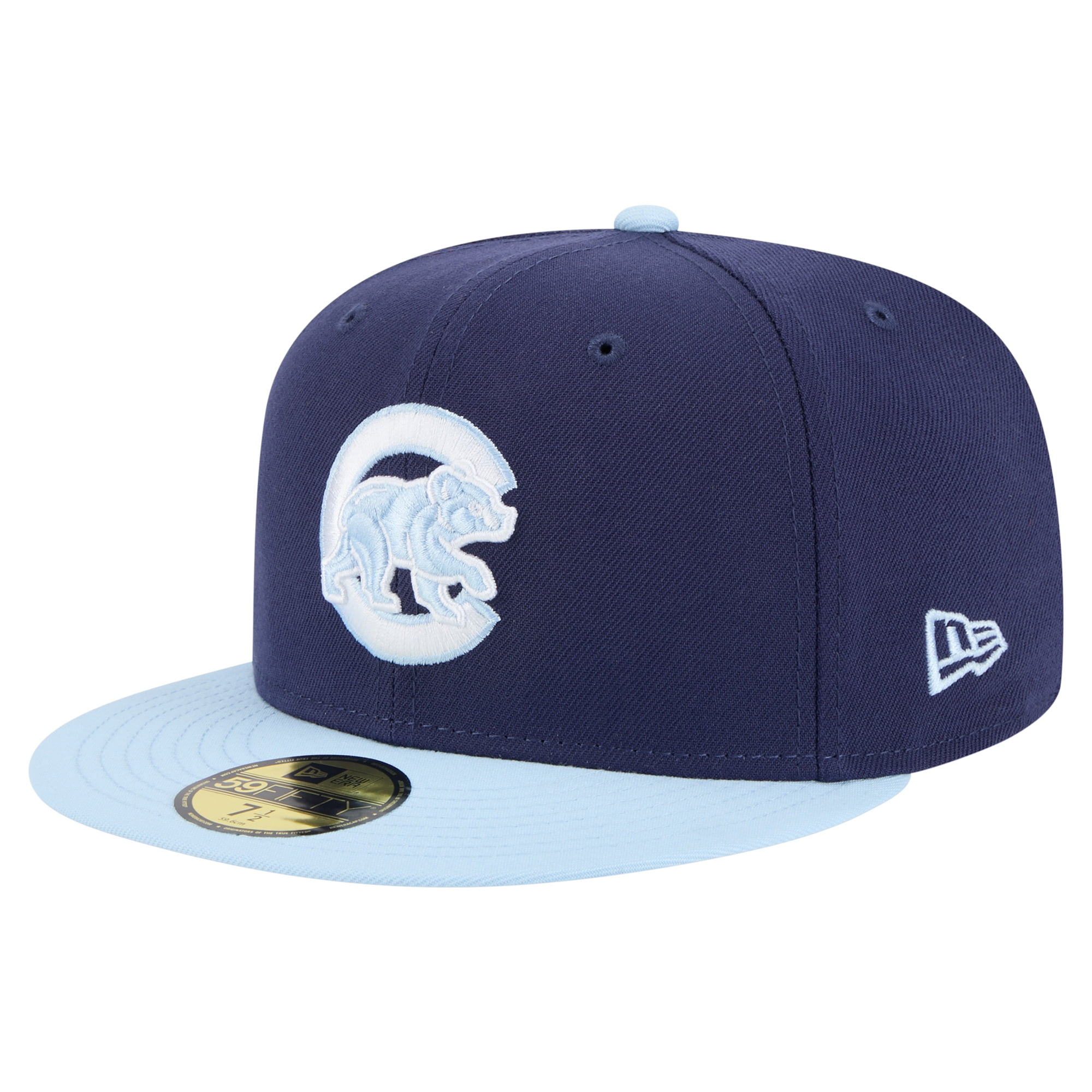 Men's New Era Navy/Light Blue Chicago Cubs Color Pack 2-Tone 59FIFTY ...