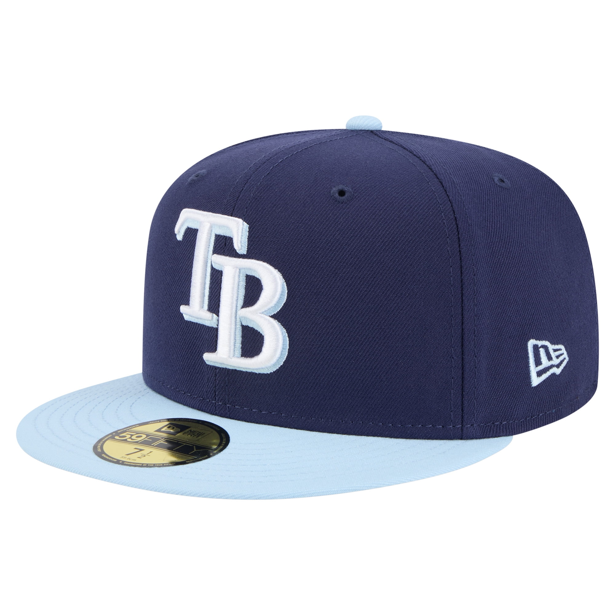 Men's New Era Navy/Light Blue Tampa Bay Rays Color Pack 2-Tone 59FIFTY ...