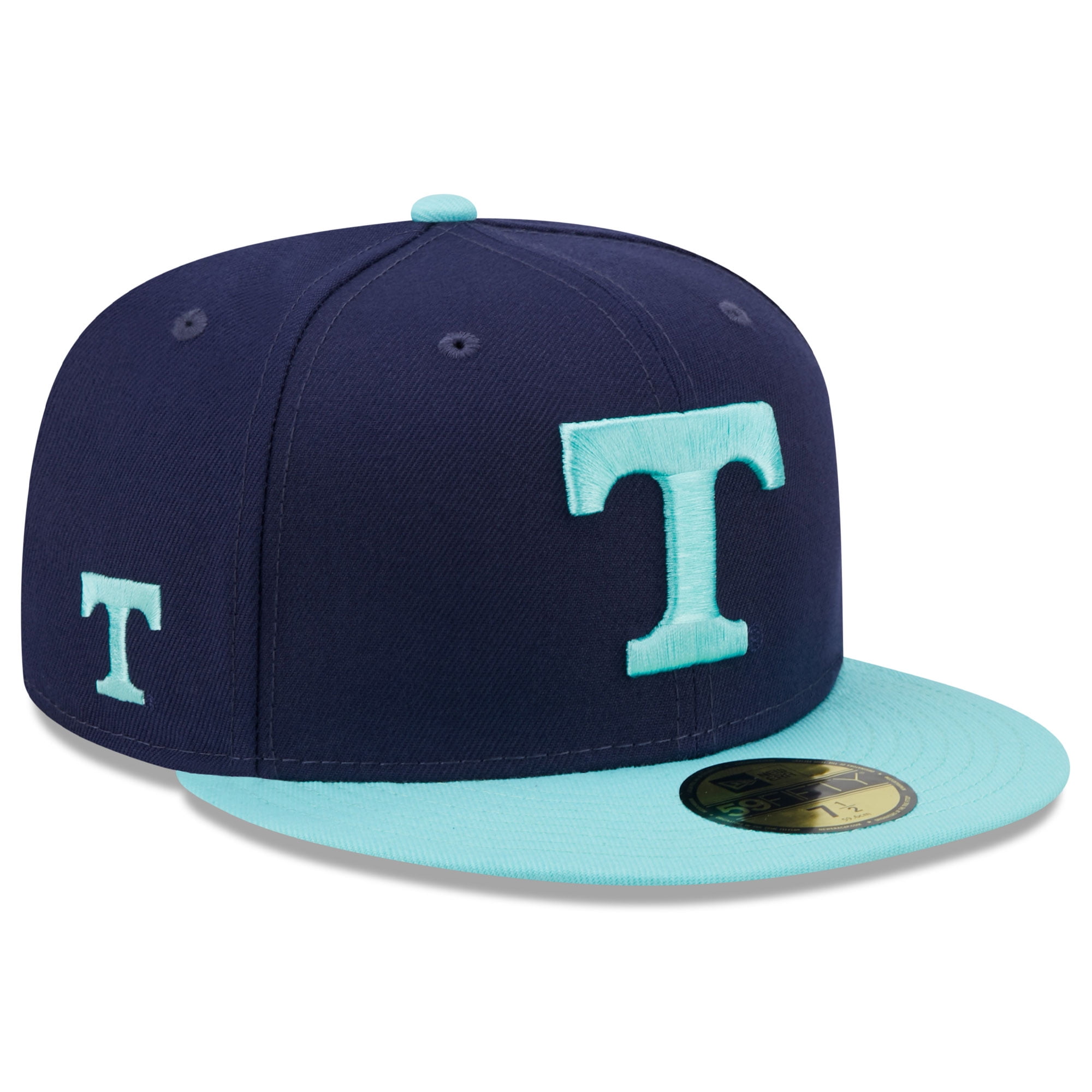 Men's New Era Navy/Light Blue Tennessee Volunteers 59FIFTY Fitted Hat ...