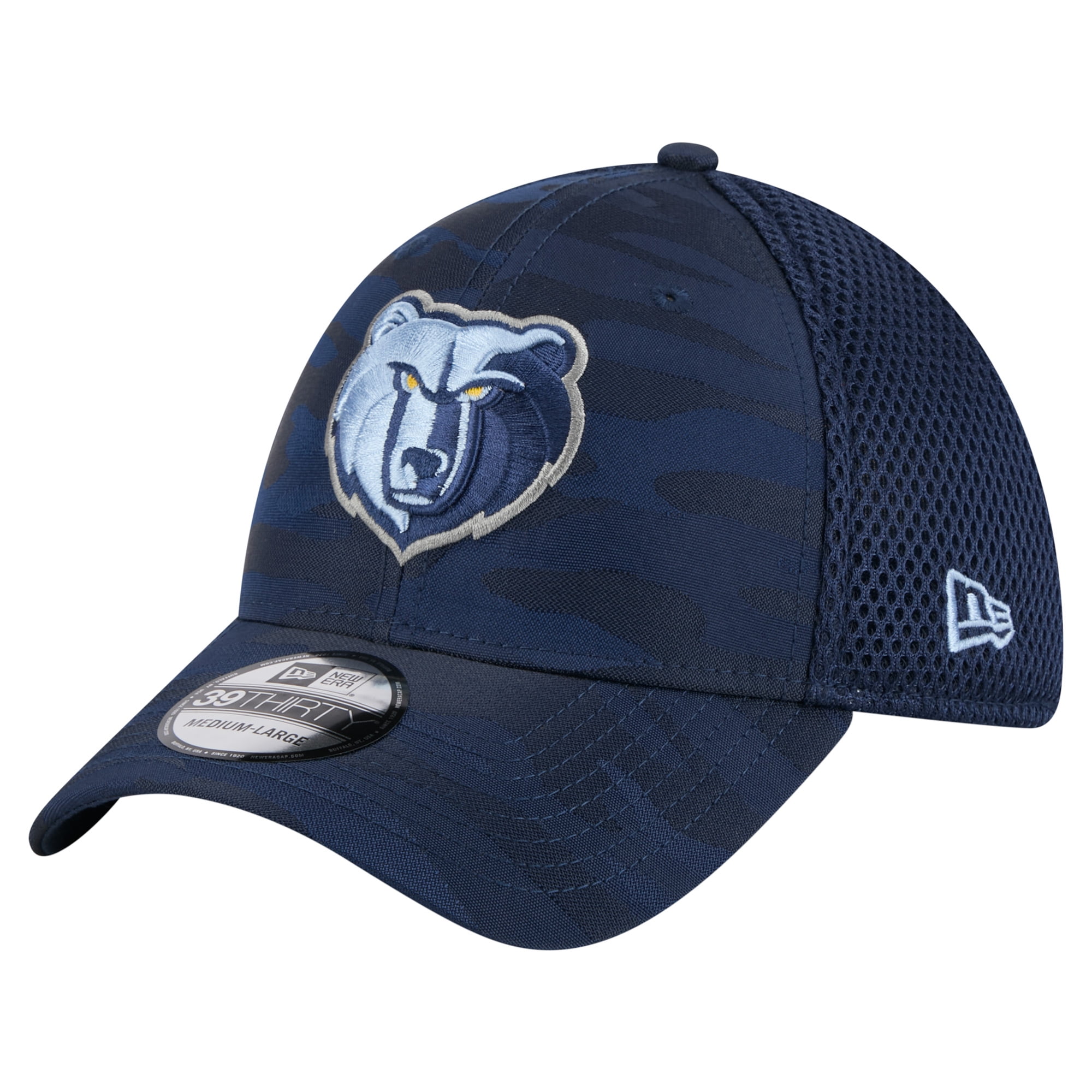 Men's-New Era Navy Memphis Grizzlies Subtle Camo 39THIRTY Flex Hat ...