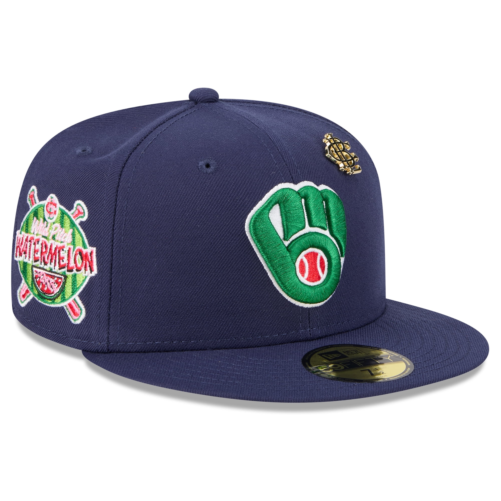 Men's New Era Navy Milwaukee Brewers 2025 Big League Chew 59FIFTY Fitted Hat - Walmart.com