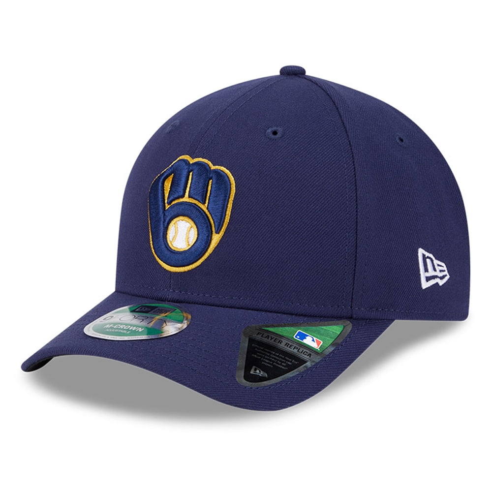 Men's New Era Navy Milwaukee Brewers Player Replica 9FORTY Adjustable ...