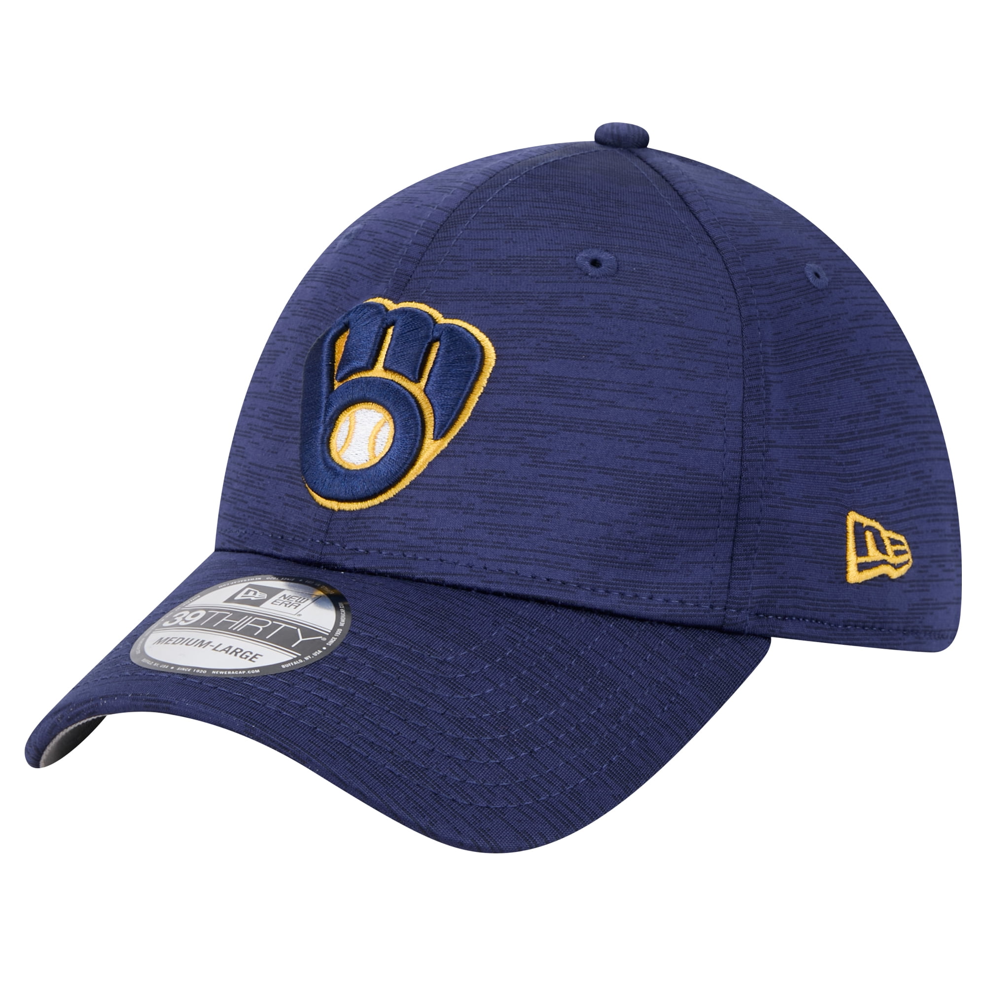 Men's New Era Navy Milwaukee Brewers Tech 39THIRTY Flex Hat - Walmart.com