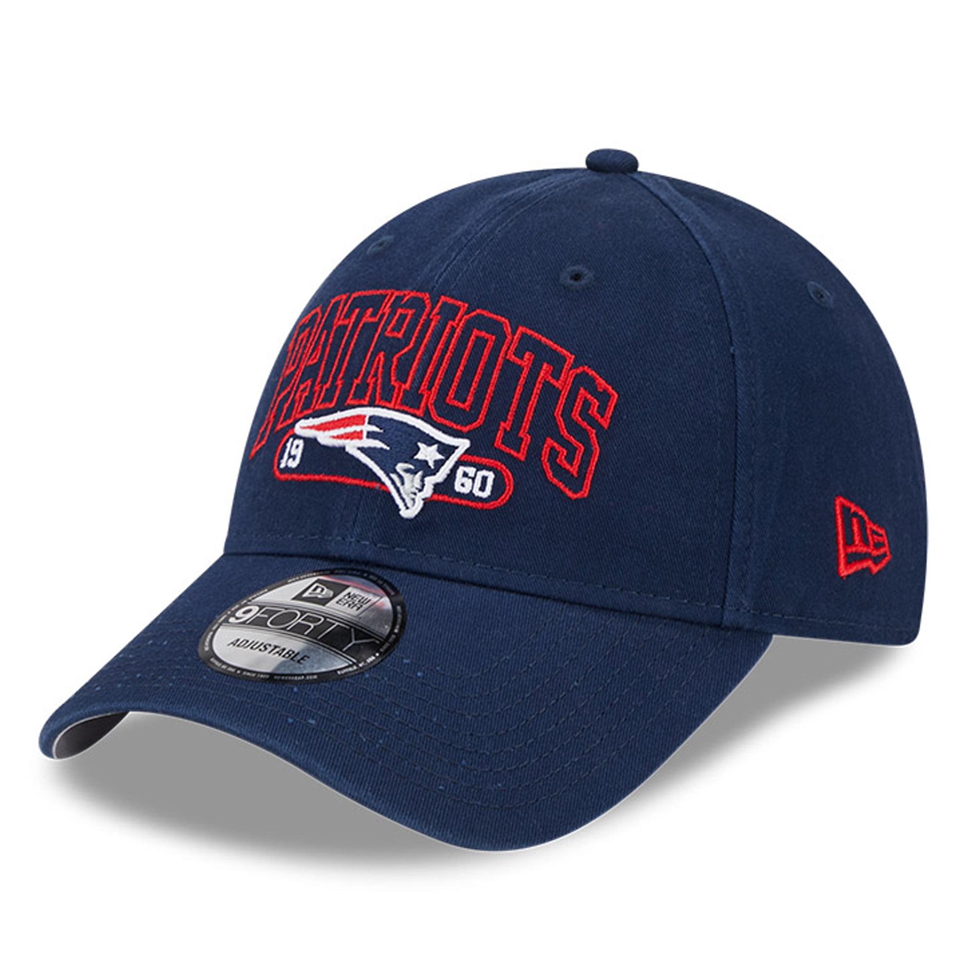 Men's New Era Navy New England Patriots Outline 9FORTY Snapback Hat ...