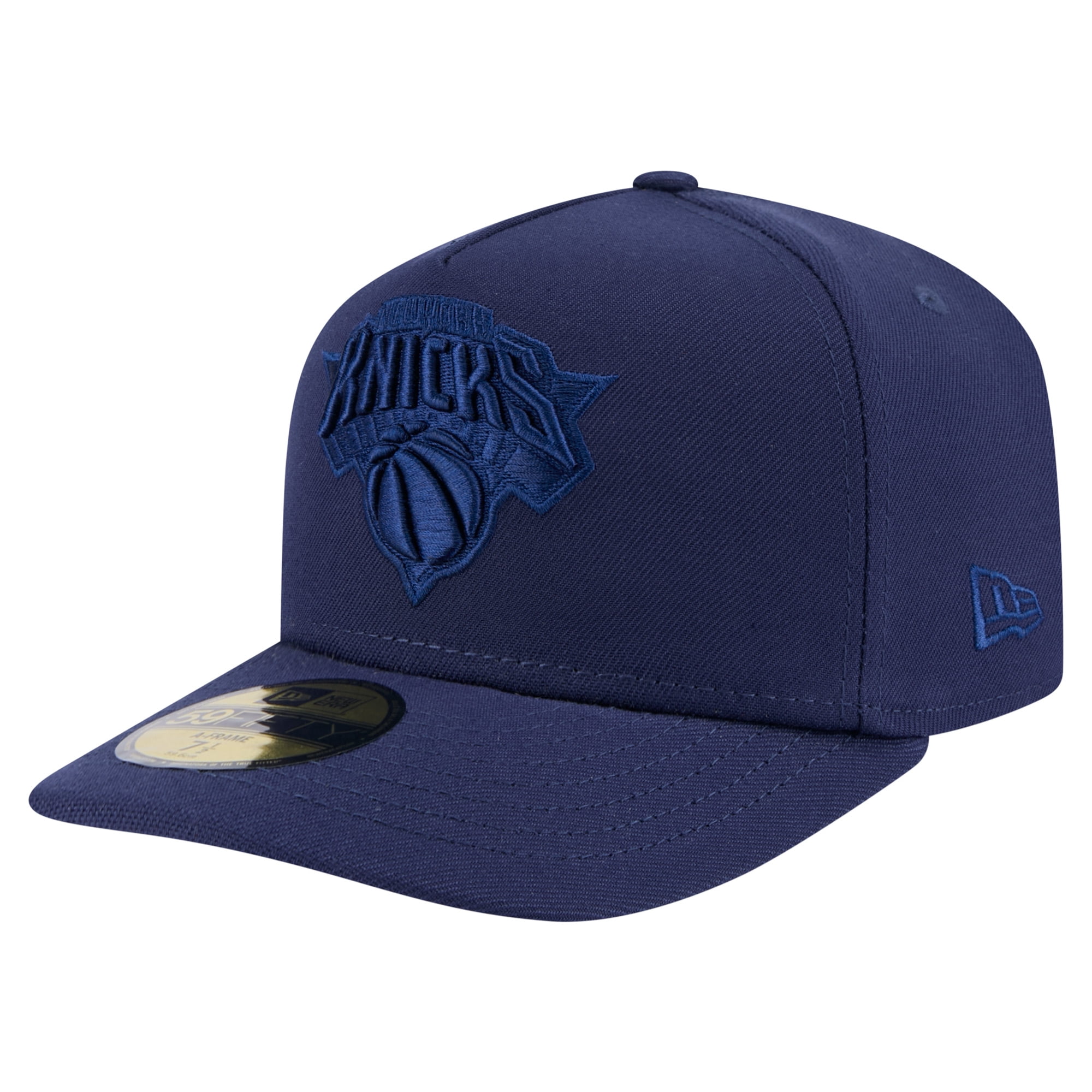 Men's New Era Navy New York Knicks Colorpack A-Frame Pinch Front ...