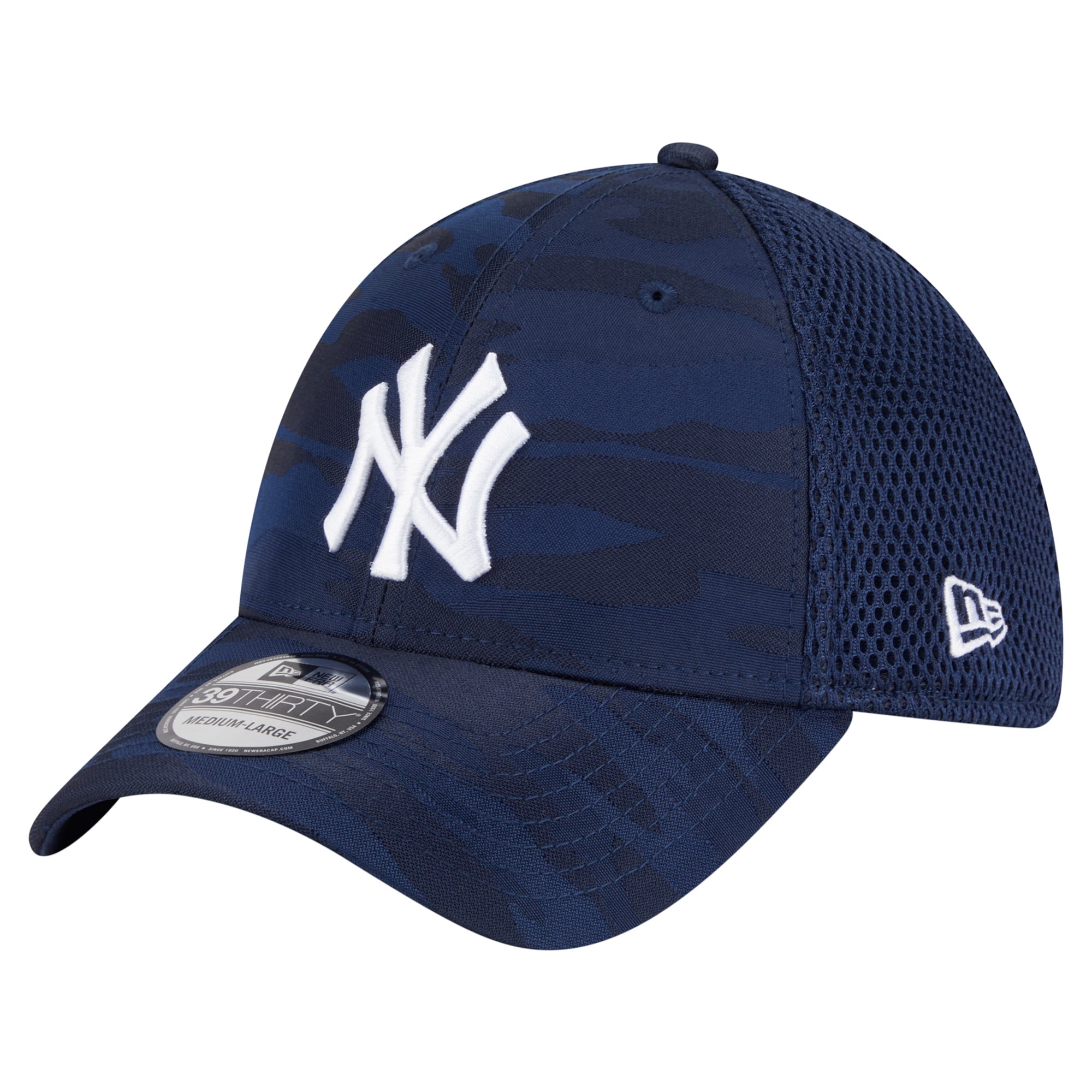Men's New Era Navy New York Yankees Subtle Camo 39THIRTY Flex Hat ...