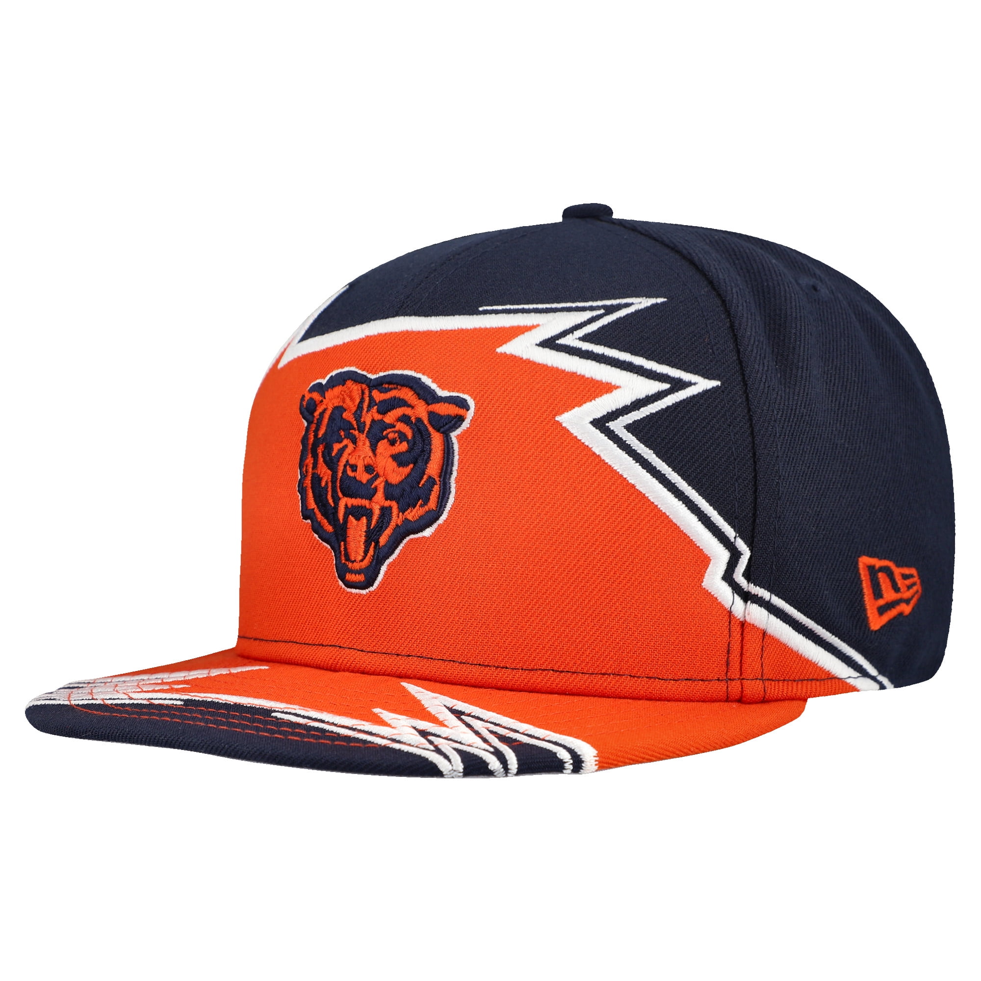Men's New Era Navy/Orange Chicago Bears Break 59FIFTY Fitted Hat ...