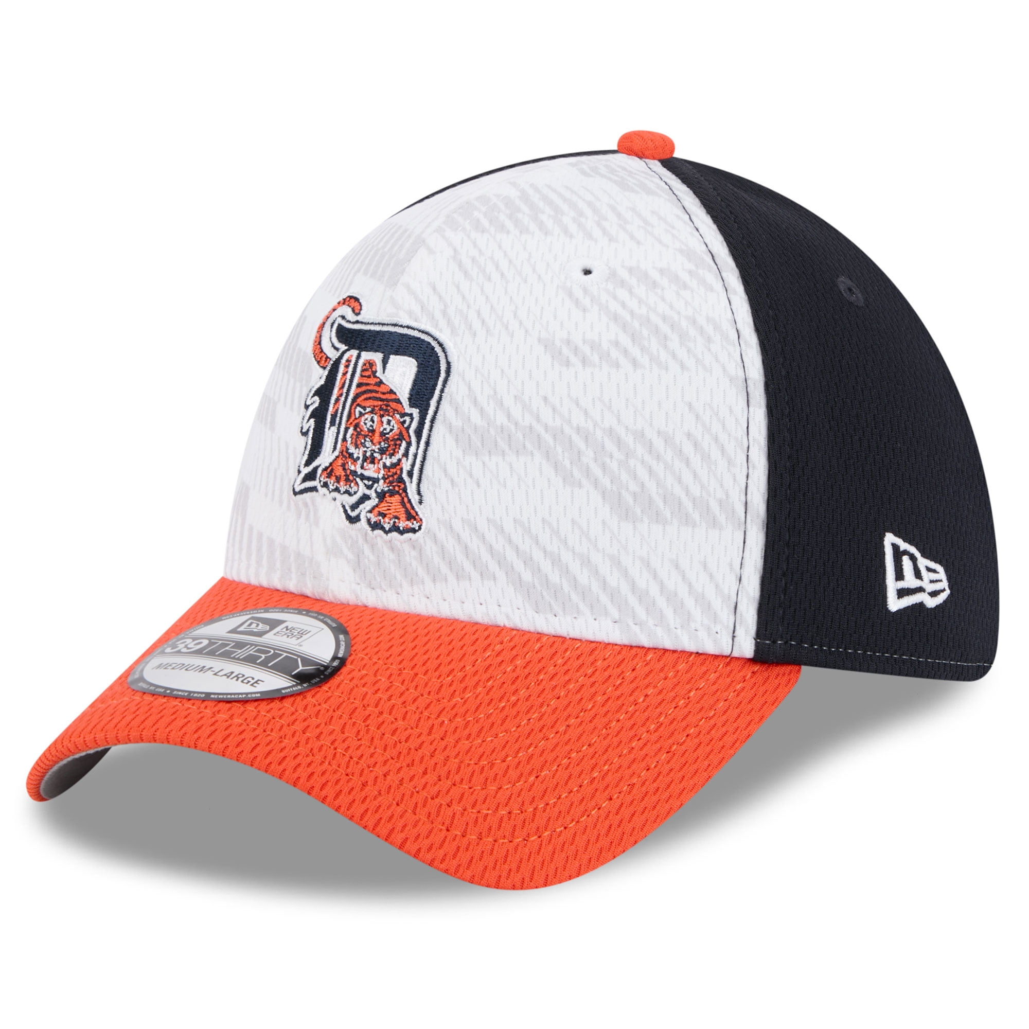 Men's New Era Navy/Orange Detroit Tigers 2025 MLB Clubhouse 39THIRTY ...