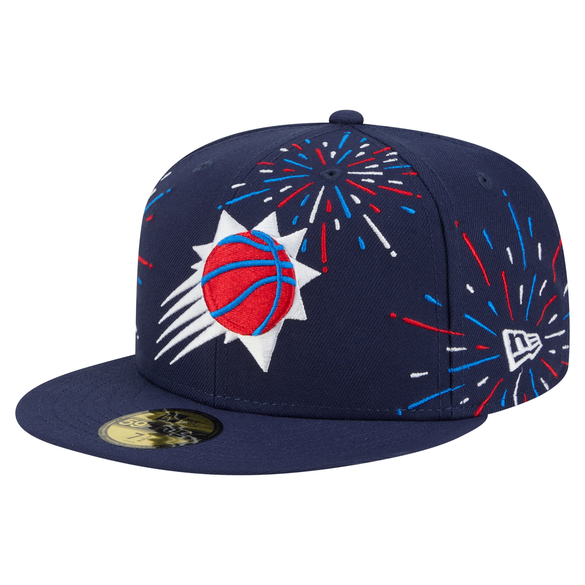 Men's-New Era Navy Phoenix Suns Americana Fireworks 59FIFTY Fitted Hat ...