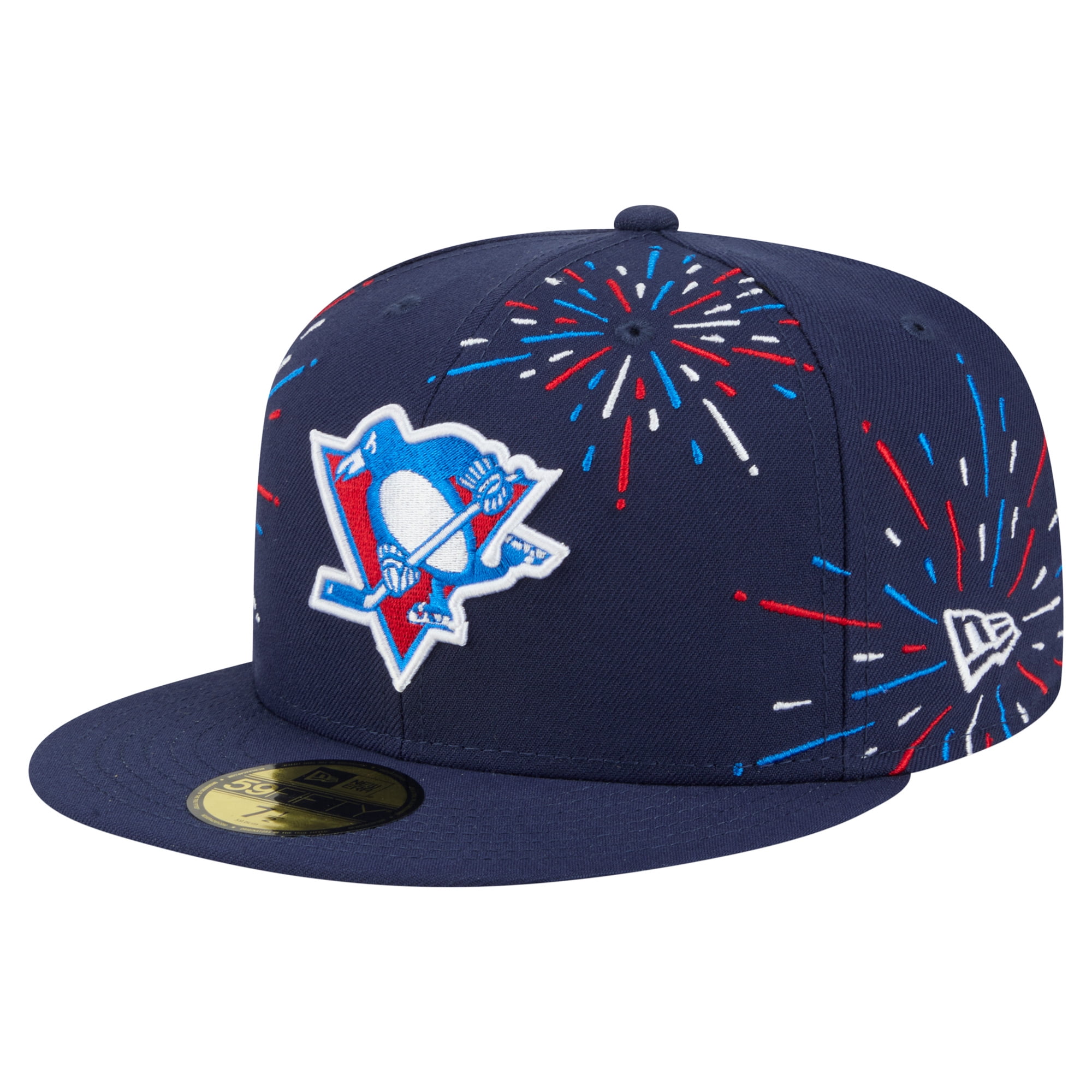 Men's-New Era Navy Pittsburgh Penguins Americana Fireworks 59FIFTY ...