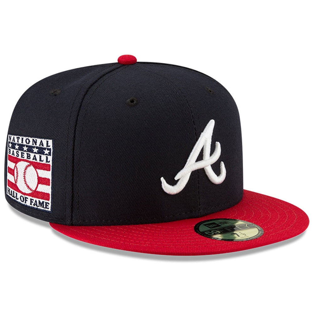 Men's New Era Navy/Red Atlanta Braves National Baseball Hall of Fame ...