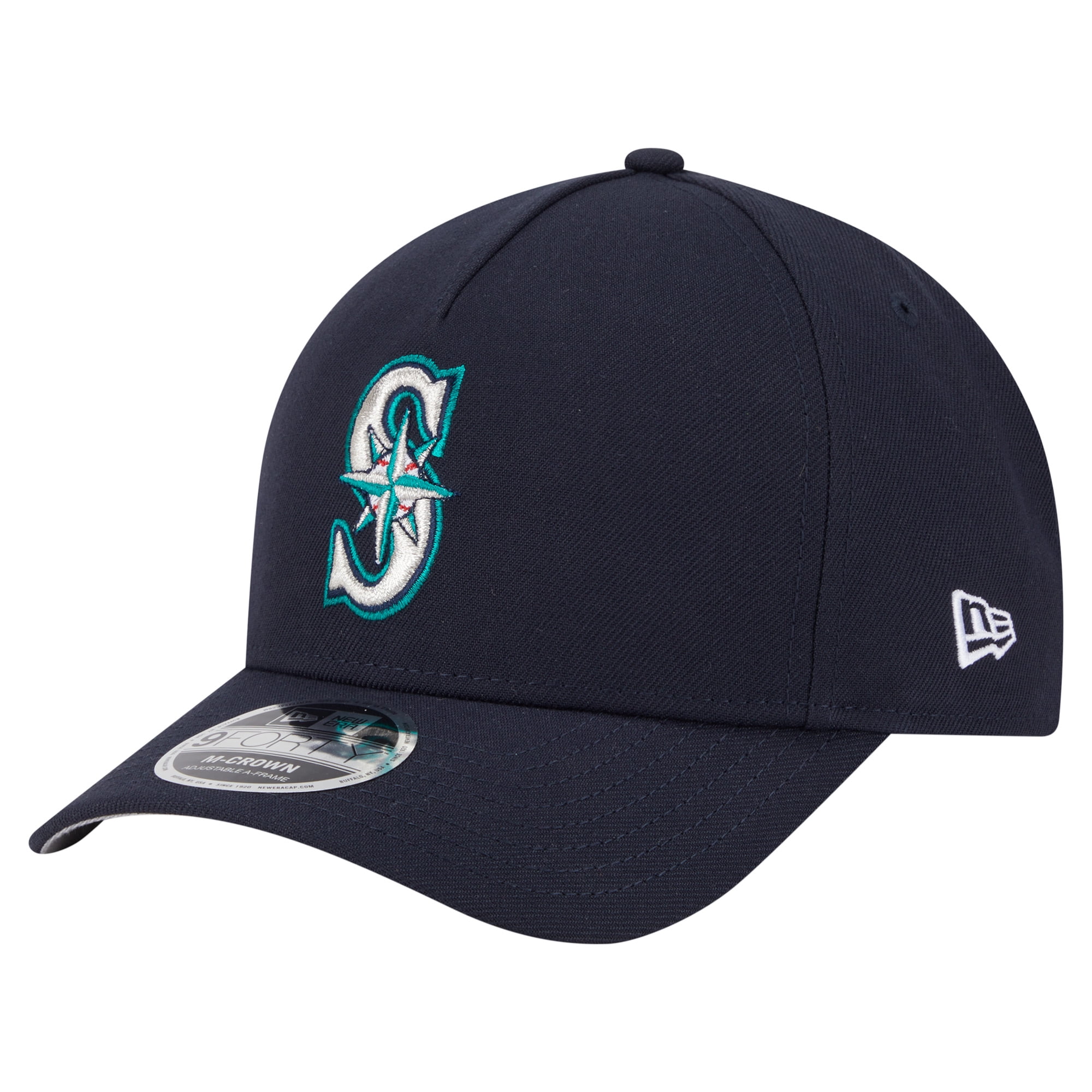Men's New Era Navy Seattle Mariners 9FORTY M-Crown Adjustable Hat ...