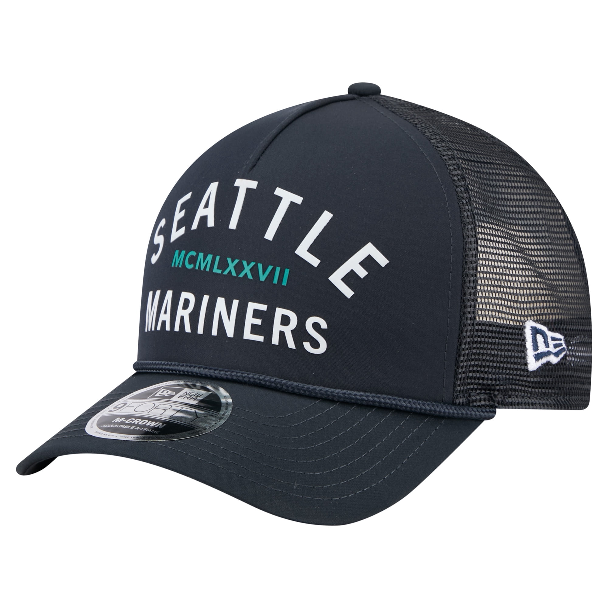 Men's-New Era Navy Seattle Mariners Minimalist 9FORTY A-Frame ...