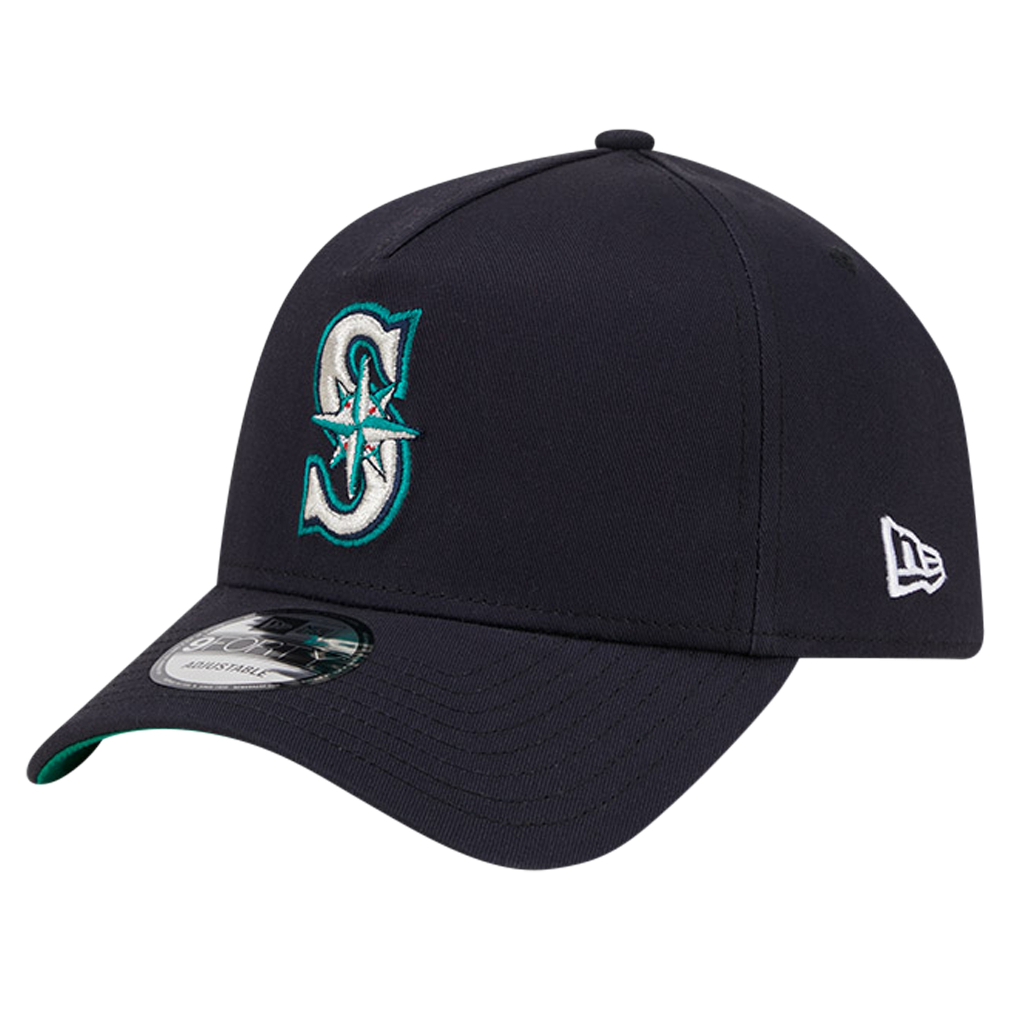 Men's New Era Navy Seattle Mariners Team Color A-Frame 9FORTY ...