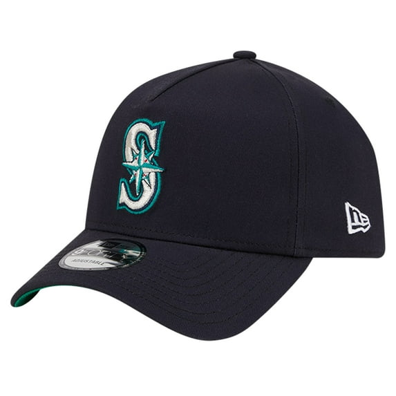 Men's New Era Navy Seattle Mariners Team Color A-Frame 9FORTY ...