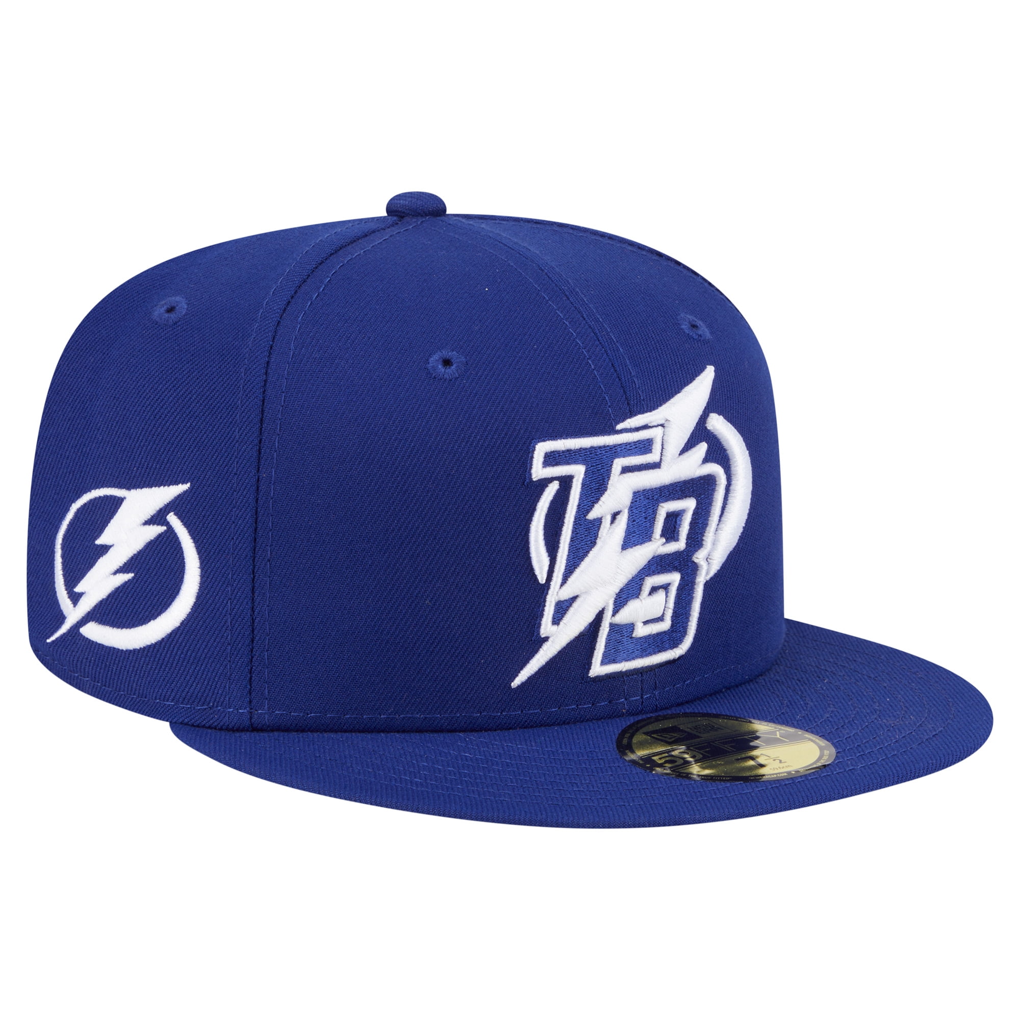 Men's New Era Navy Tampa Bay Lightning Deceptor 59FIFTY Fitted Hat ...