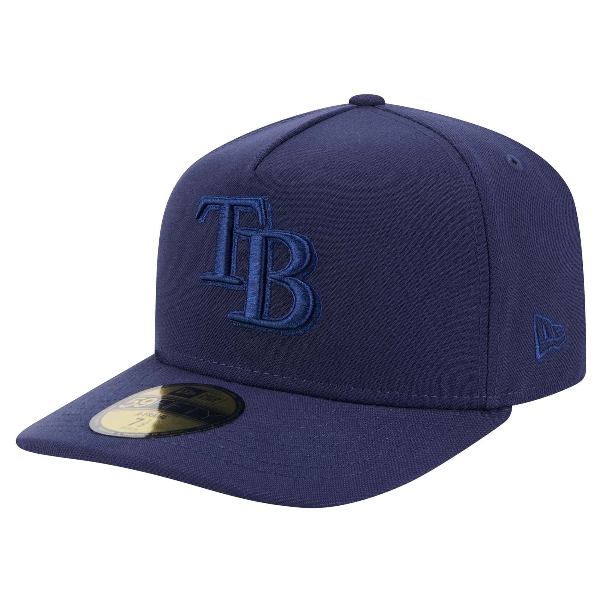 Men's New Era Navy Tampa Bay Rays Color Pack A-Frame 59FIFTY Fitted Hat ...