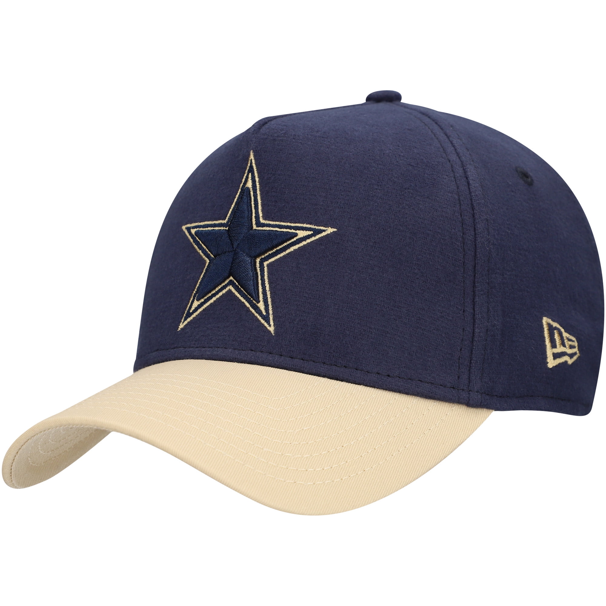 Men's New Era Navy/Tan Dallas Cowboys Moleskin A-Frame 9FORTY ...