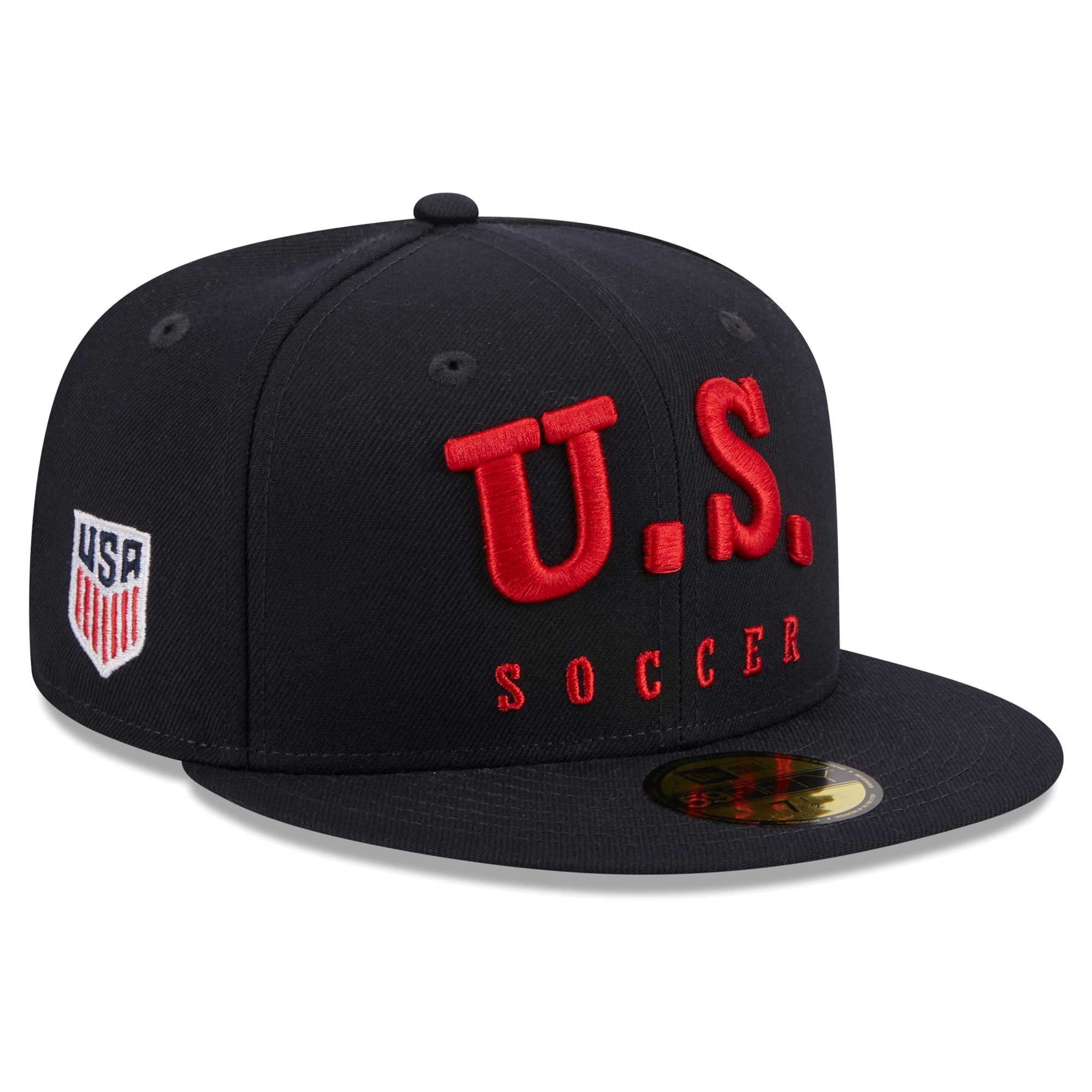 Men's New Era Navy USMNT Text 59FIFTY Fitted Hat - Walmart.com