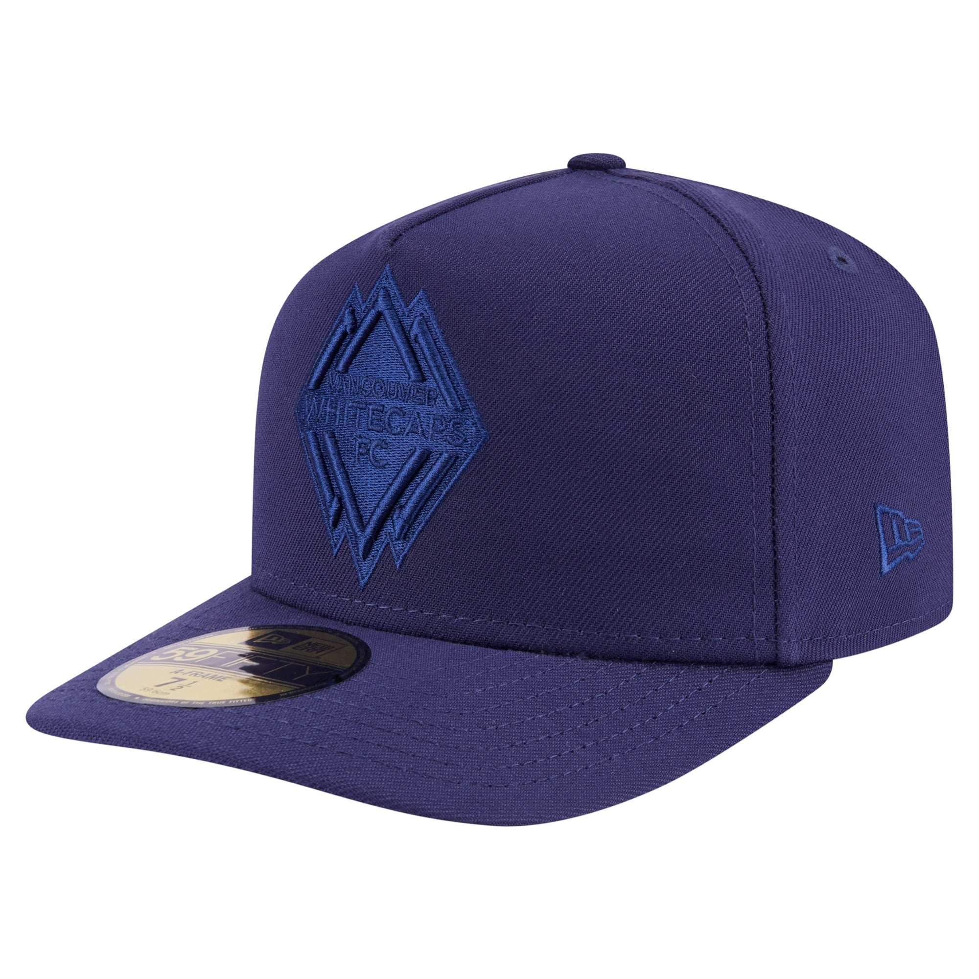 Men's New Era Navy Vancouver Whitecaps FC Color Pack A-Frame 59FIFTY ...