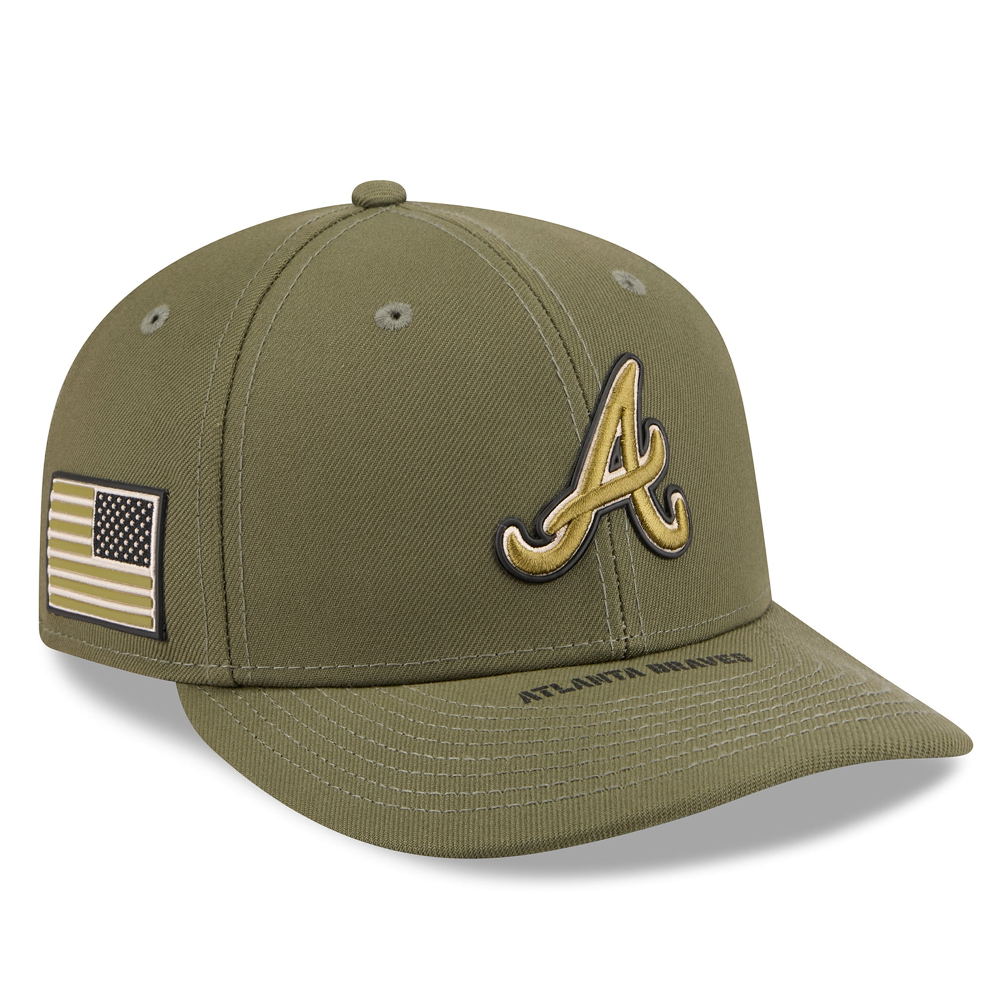 Men's New Era Olive Atlanta Braves 2026 Armed Forces Day Low Profile ...