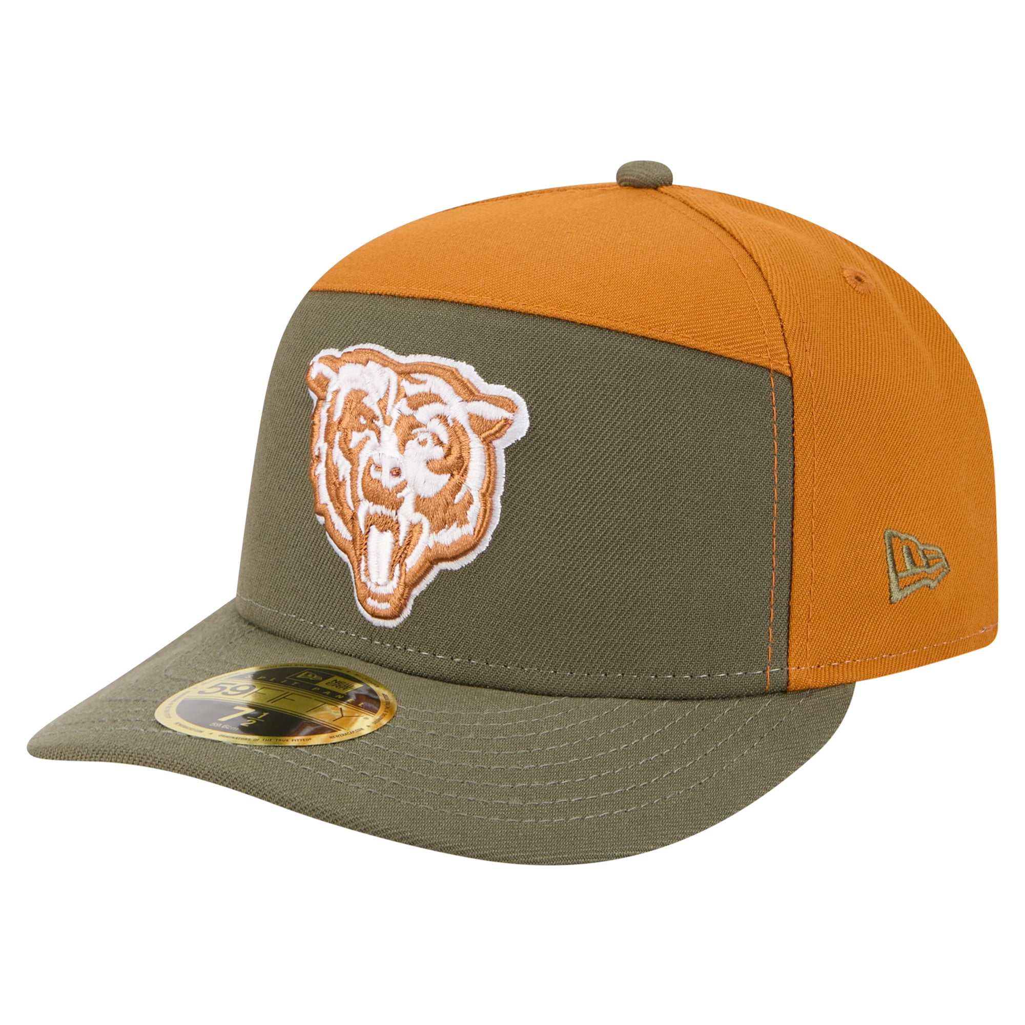 Men's New Era Olive/Brown Chicago Bears Two-Tone Color Pack Split Panel ...