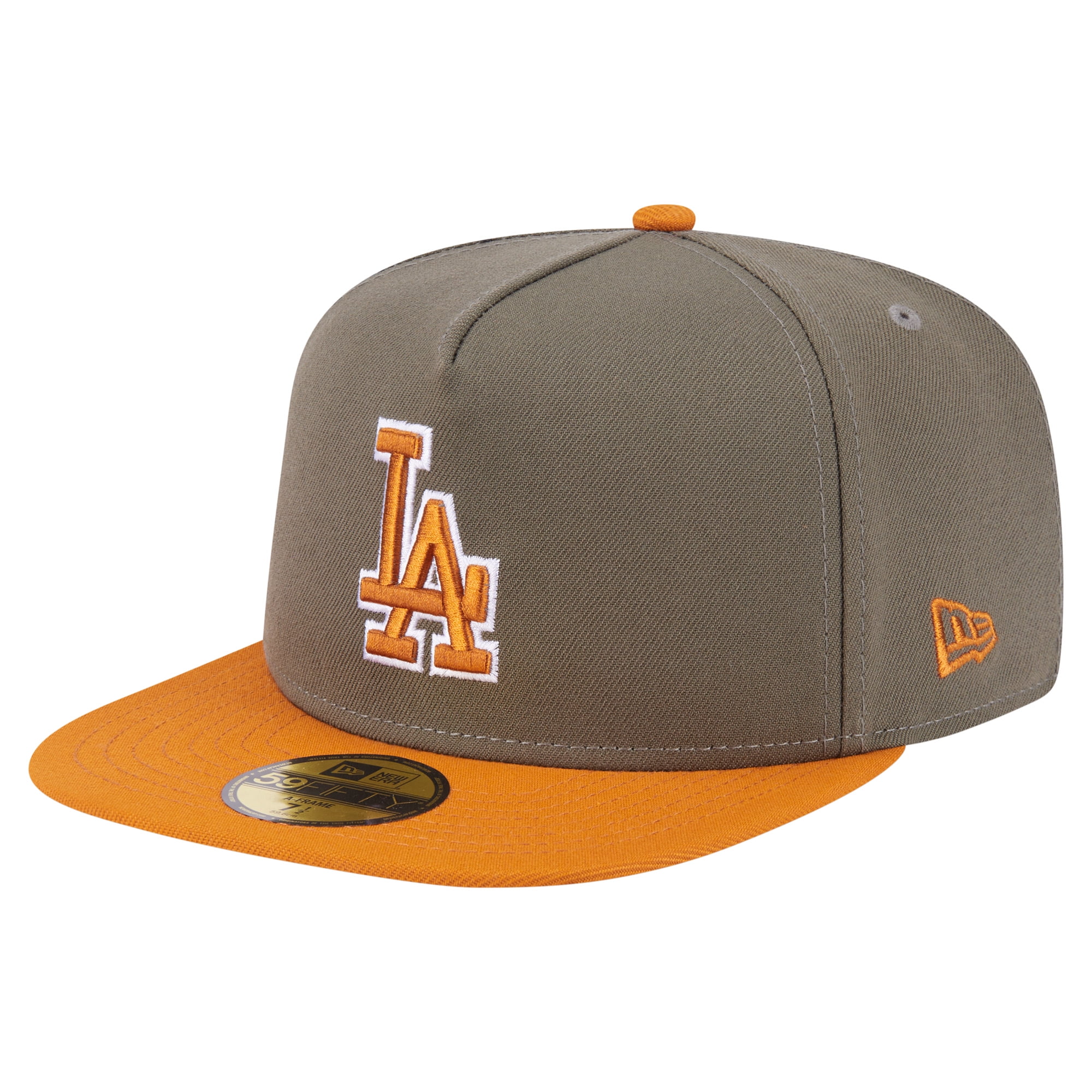 Men's New Era Olive/Orange Los Angeles Dodgers Two-Tone Color Pack A ...