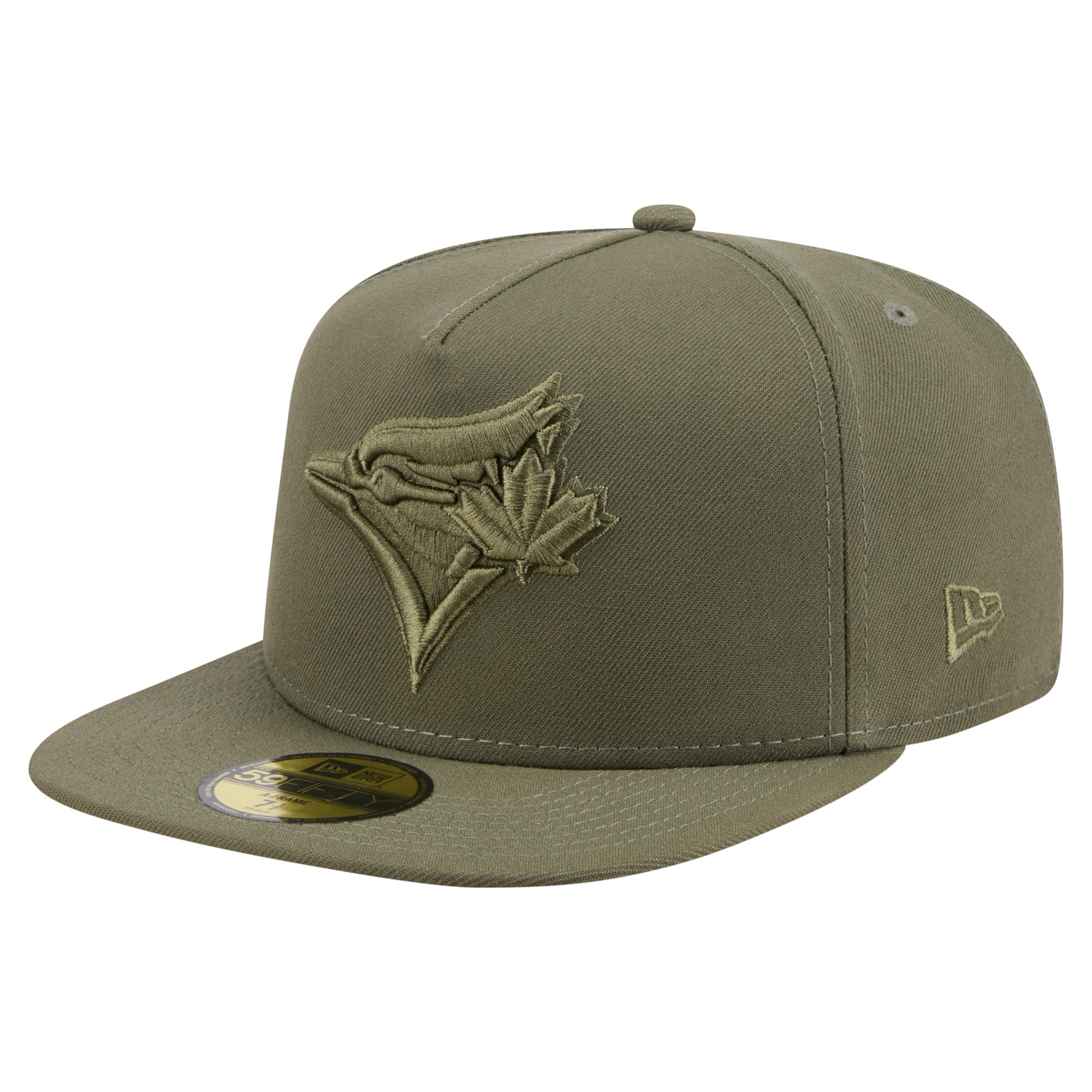 Men's New Era Olive Toronto Blue Jays Color Pack A-Frame 59FIFTY Fitted ...