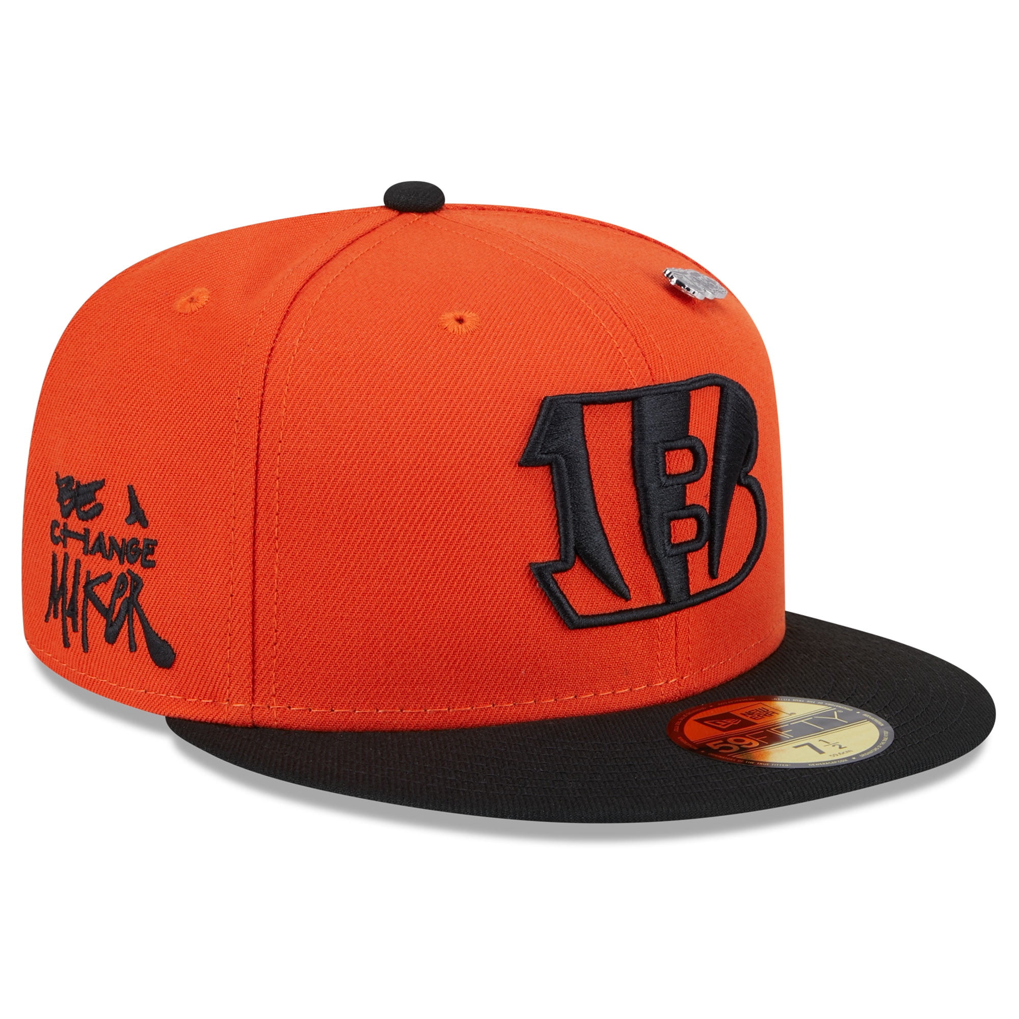 Men's New Era Orange/Black Cincinnati Bengals 2024 Inspire Change ...