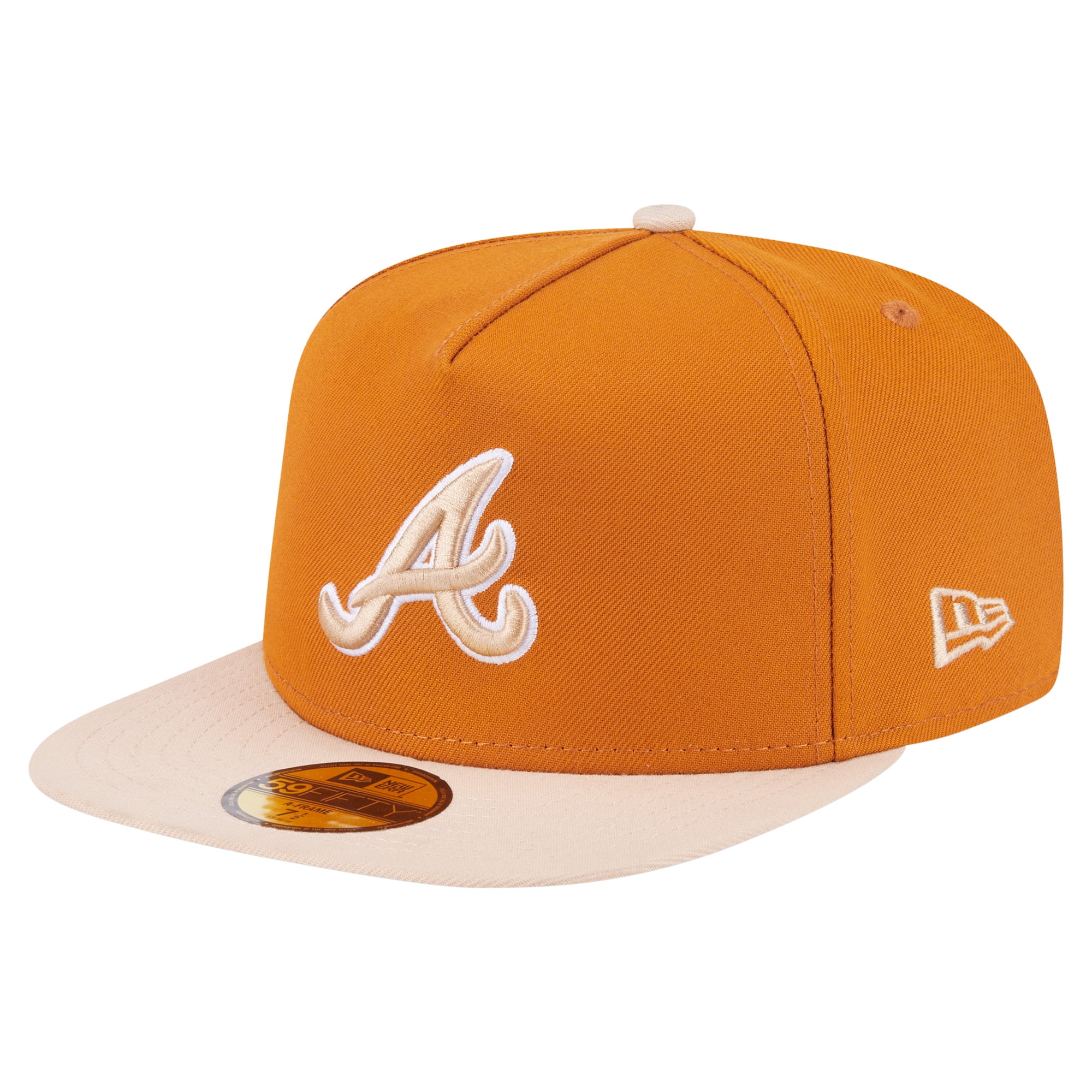 Men's New Era Orange/Light Beige Atlanta Braves Two-Tone Color Pack A ...