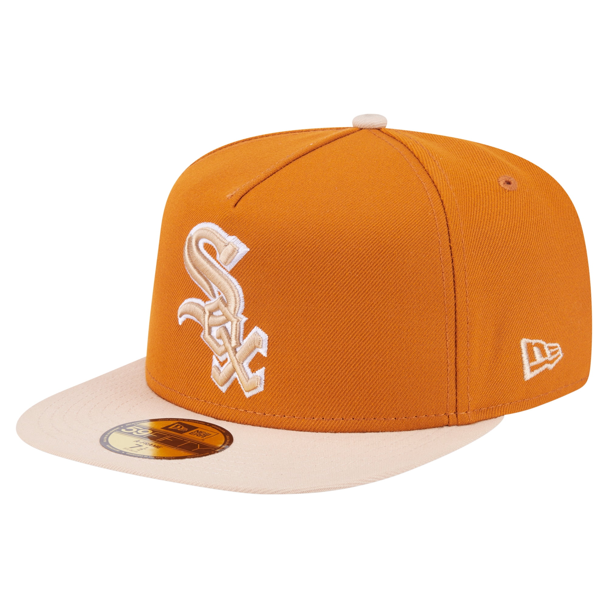 Mens New Era Orange Light Beige Chicago White Sox Two Tone Color Pack