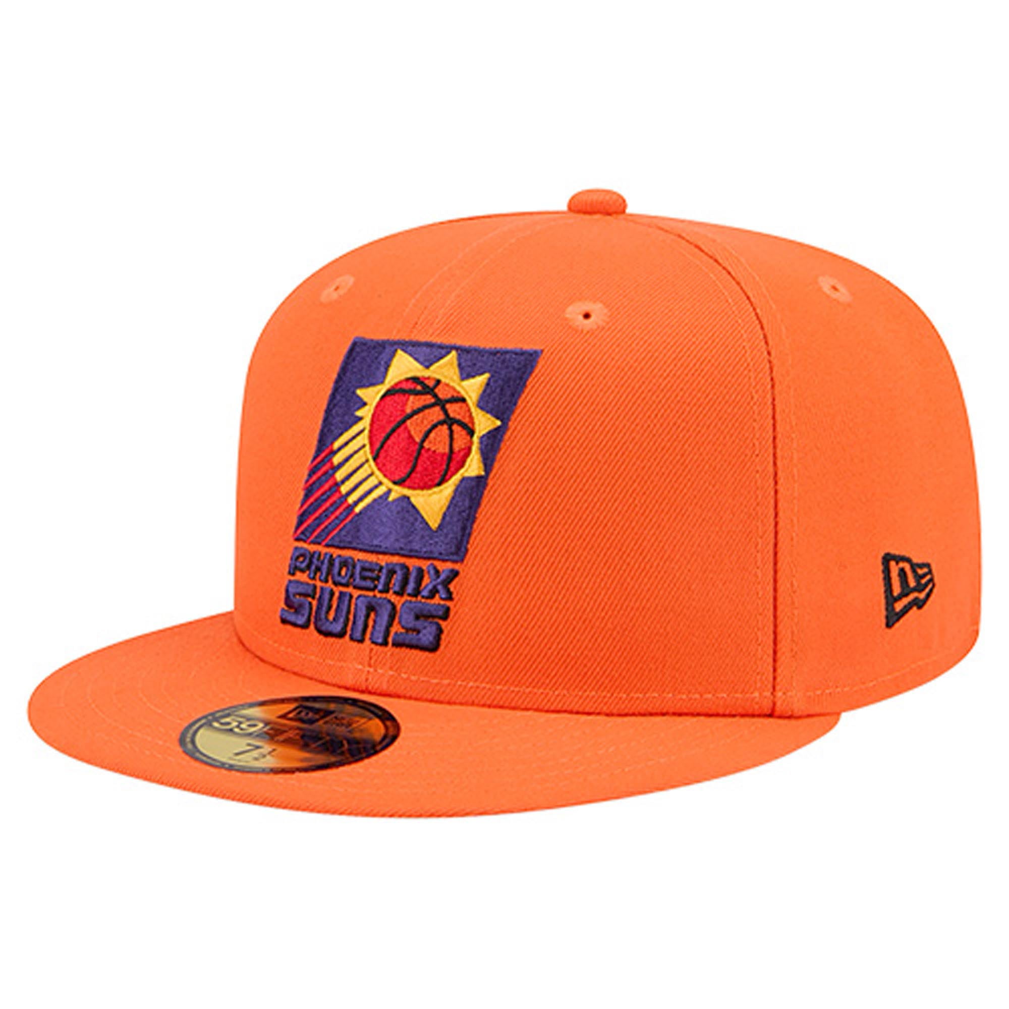 Men's New Era Orange Phoenix Suns Core Logo 59FIFTY Fitted Hat ...