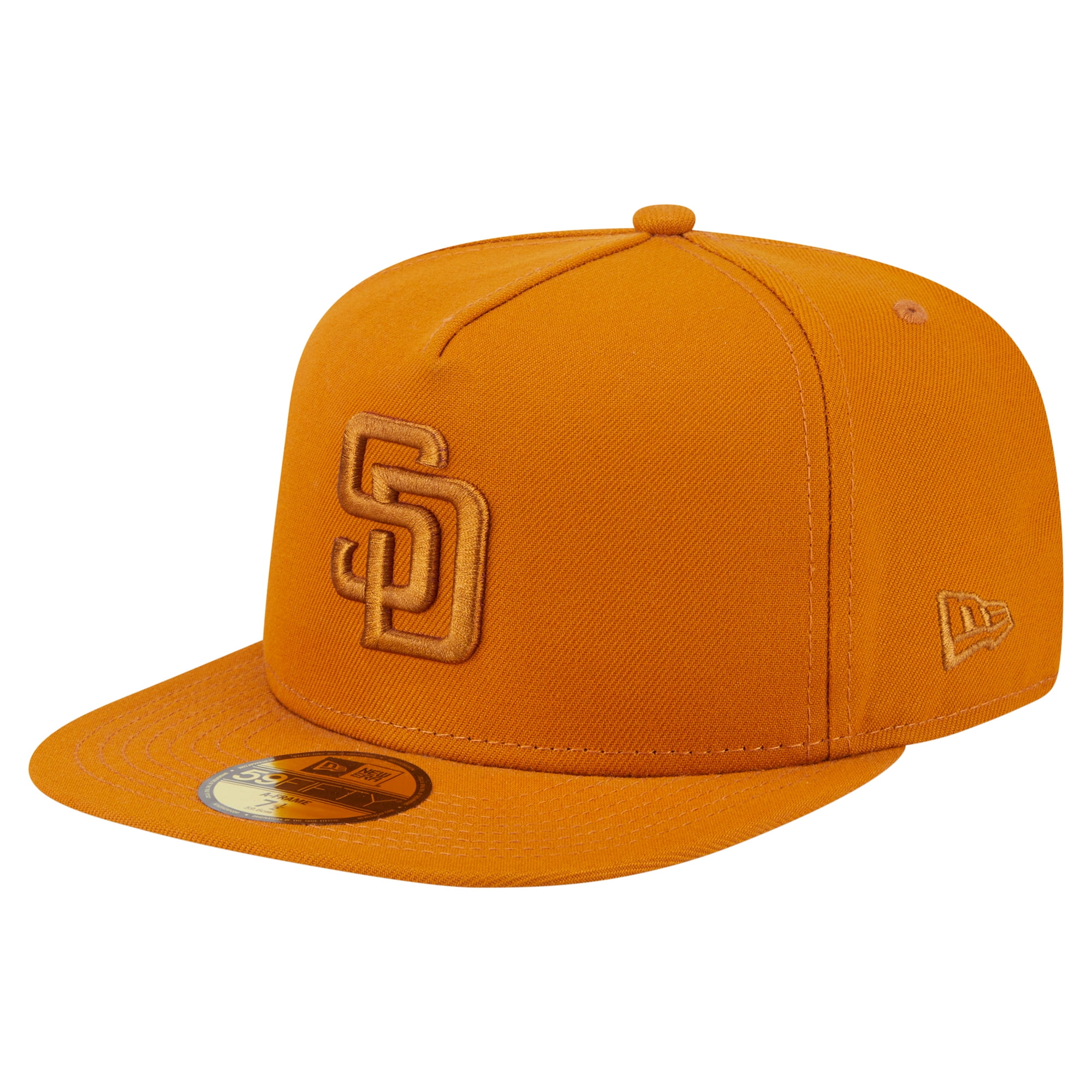 Men's New Era Orange San Diego Padres Color Pack A-Frame 59FIFTY Fitted ...