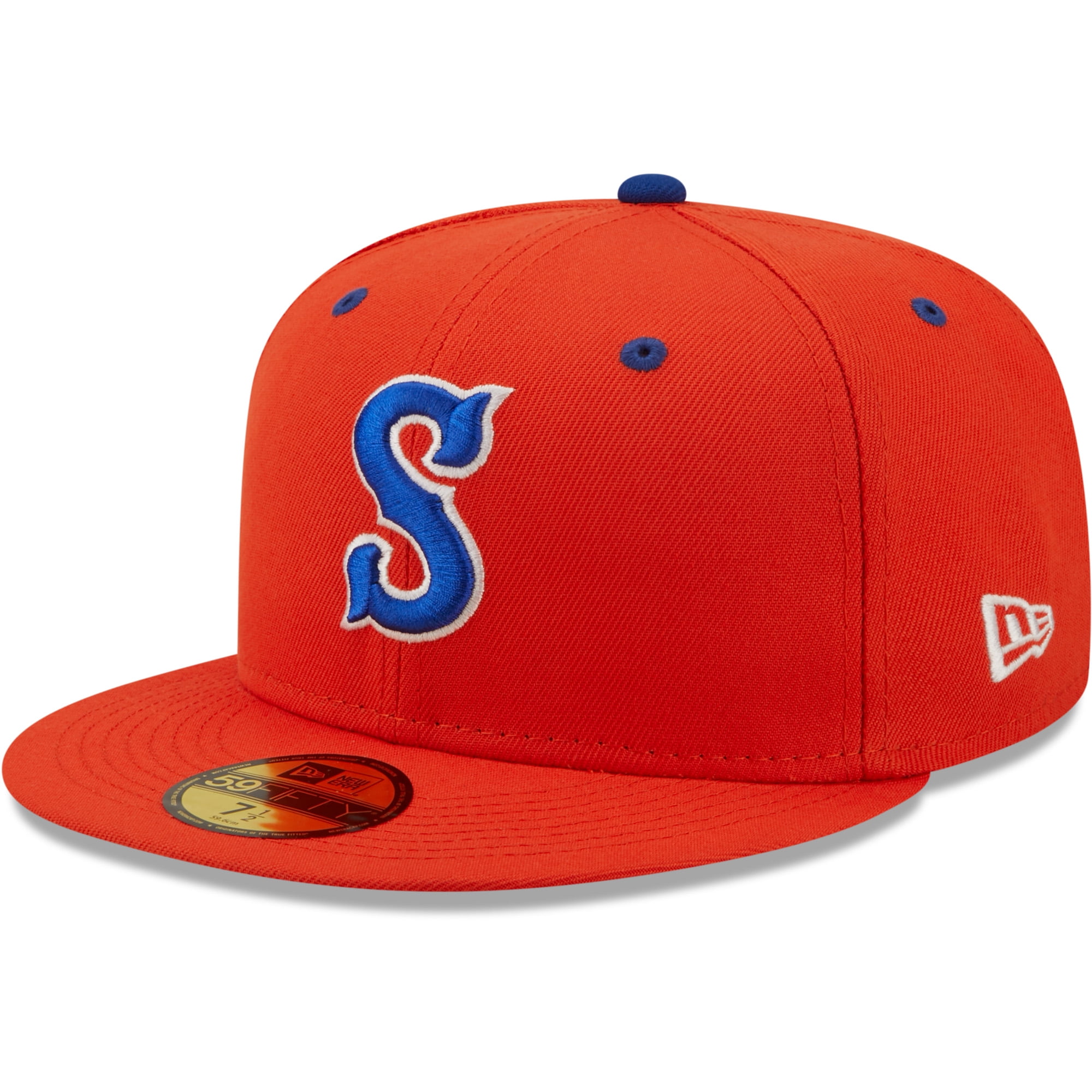 Men's New Era Orange Syracuse Mets Authentic Collection 59FIFTY Fitted ...