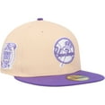Men's New Era Peach/Purple New York Yankees Subway Series Side Patch ...