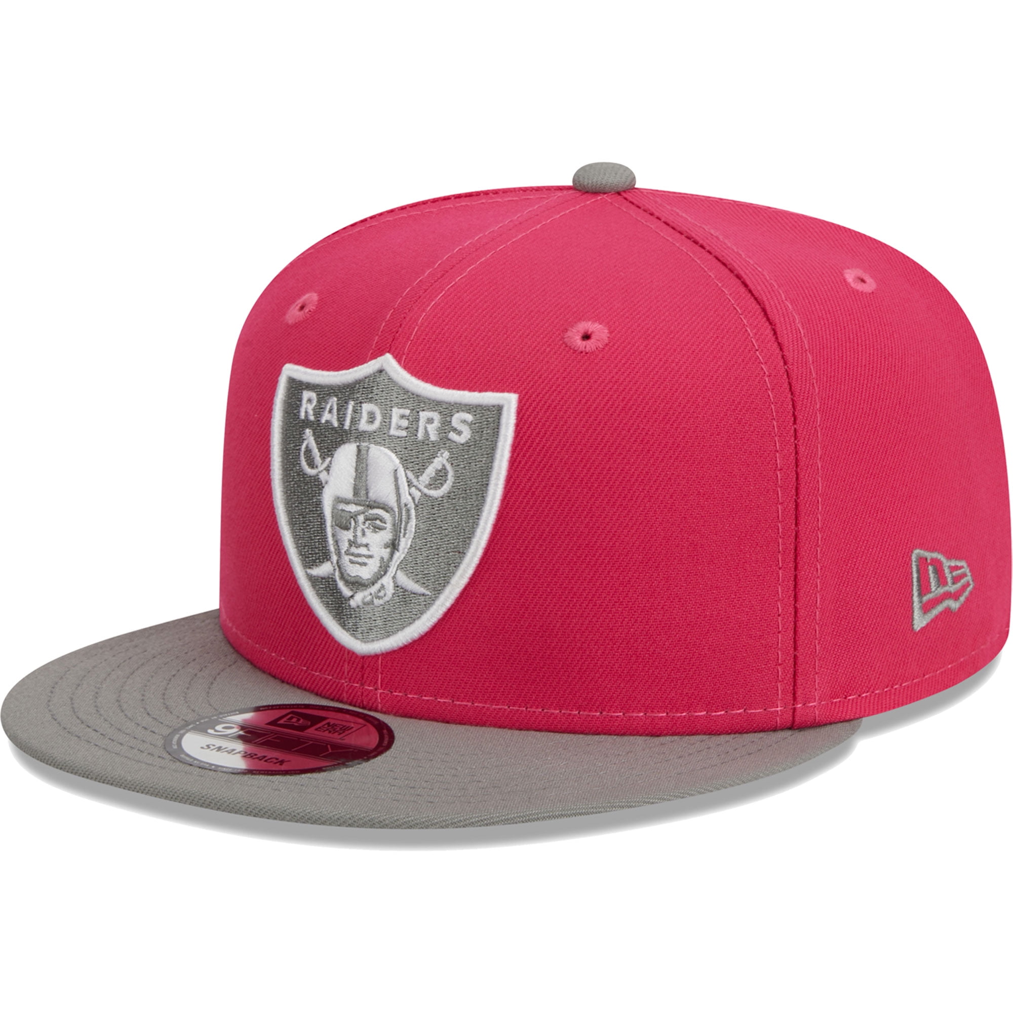 Men's New Era Pink/Gray Las Vegas Raiders 2-Tone Color Pack 9FIFTY ...