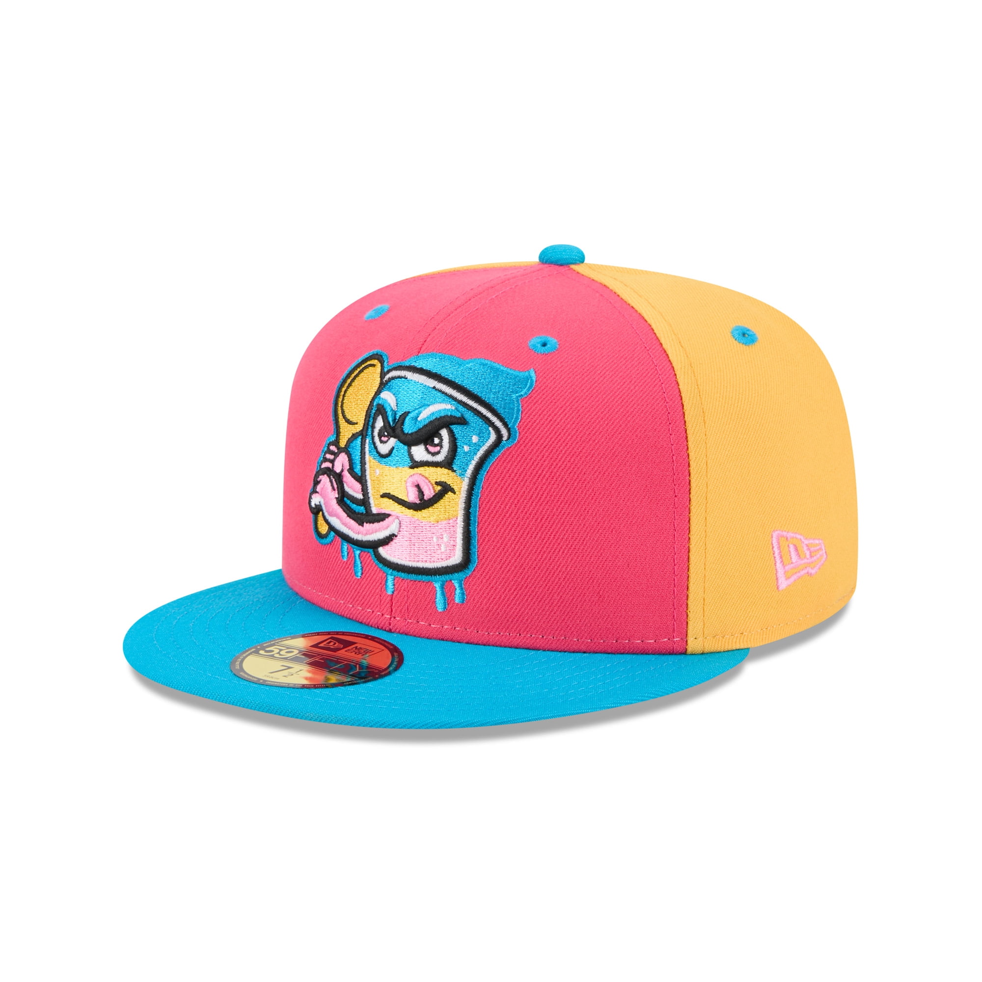 Men's-New Era Pink Jacksonville Jumbo Shrimp Theme Nights 59FIFTY ...
