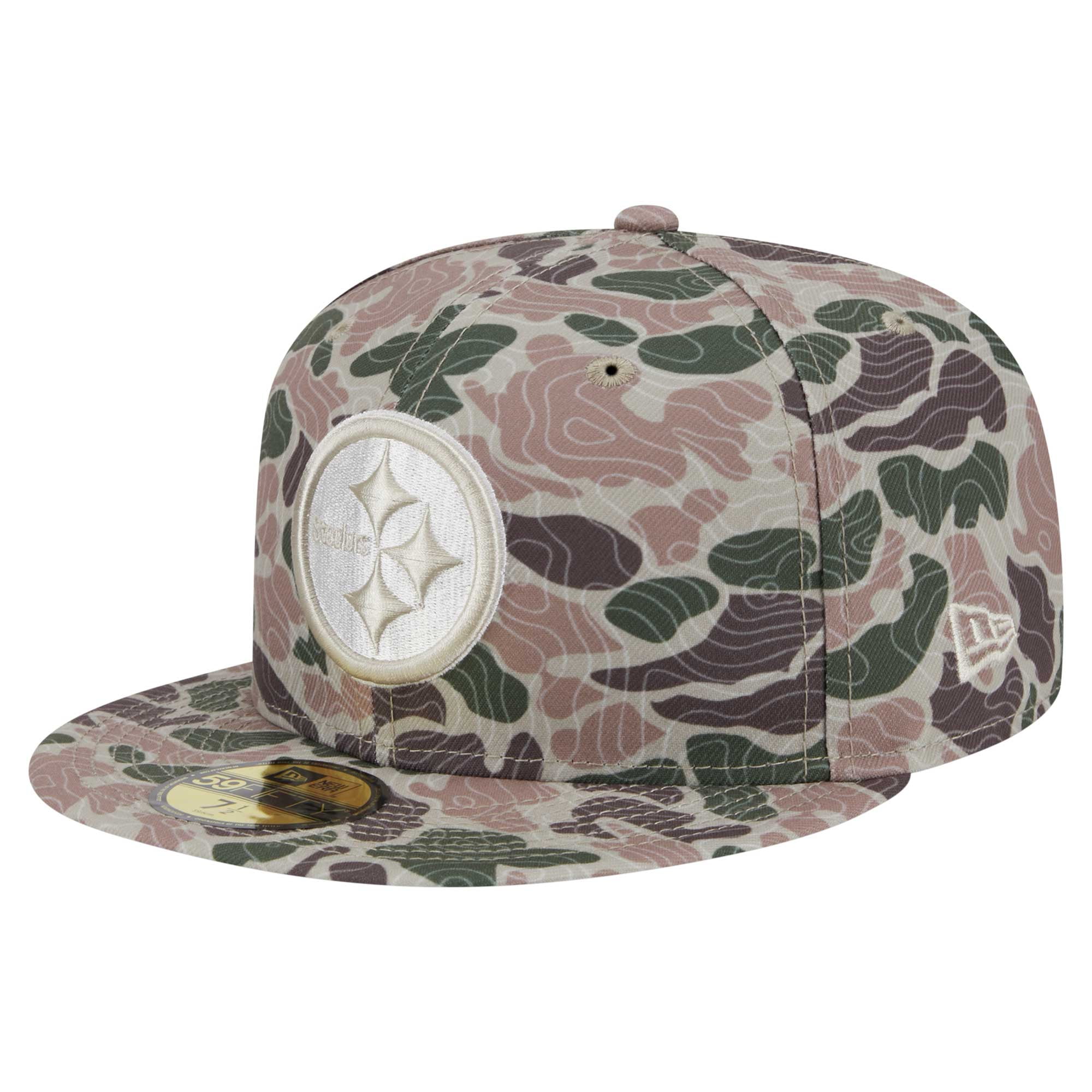 Men's New Era Pittsburgh Steelers Geo Camo 59FIFTY Fitted Hat - Walmart.com