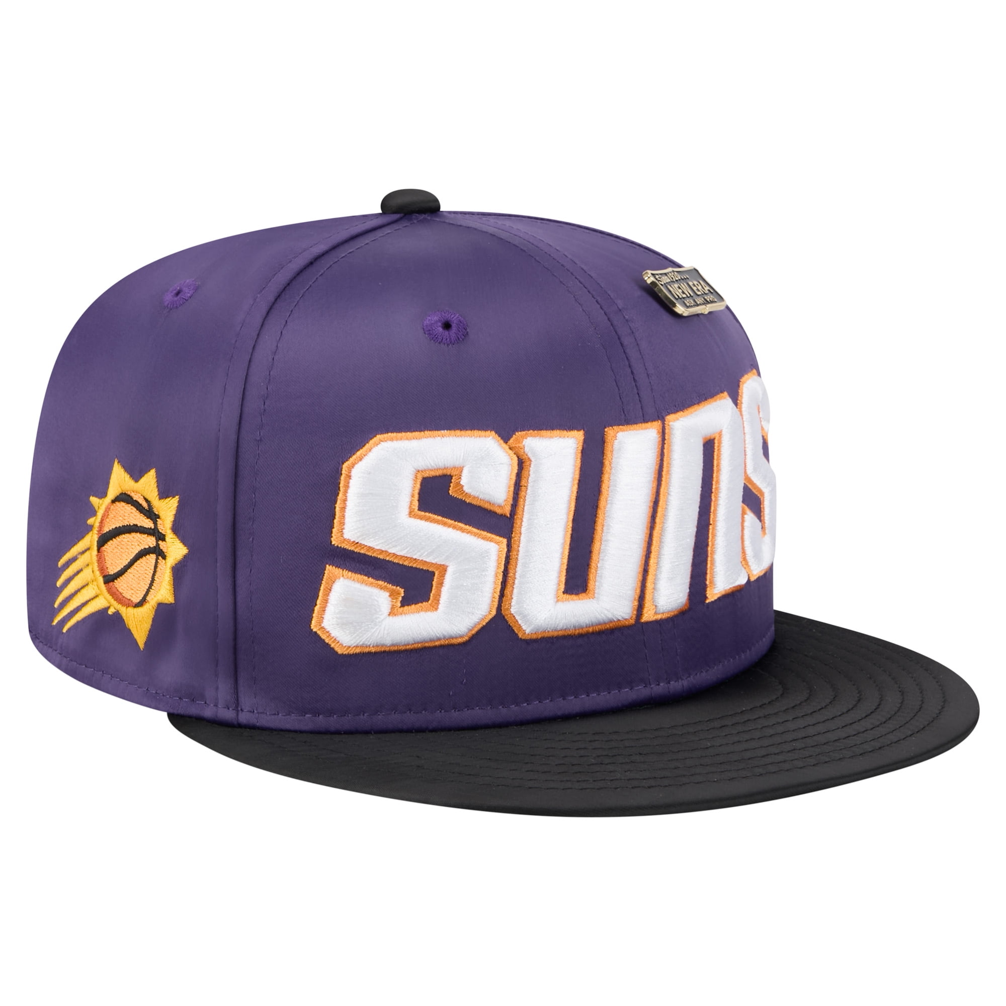 Men's-New Era Purple/Black Phoenix Suns Throwback Satin Vintage Pin Two ...
