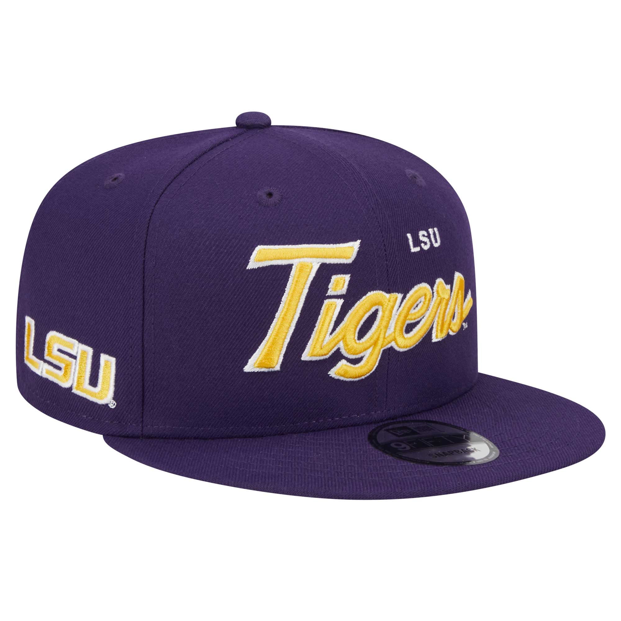 Men's New Era Purple LSU Tigers Team Script 9FIFTY Snapback Hat ...