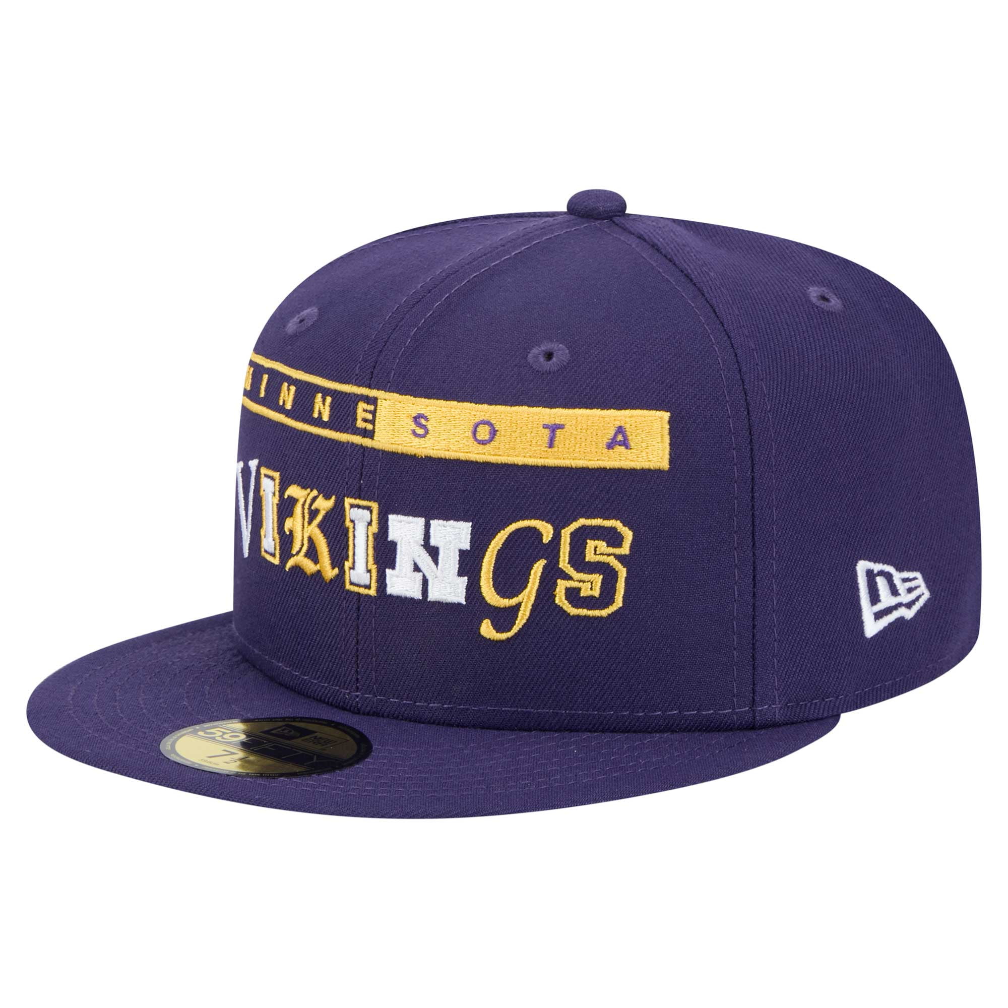 Men's New Era Purple Minnesota Vikings Ransom 59FIFTY Fitted Hat ...