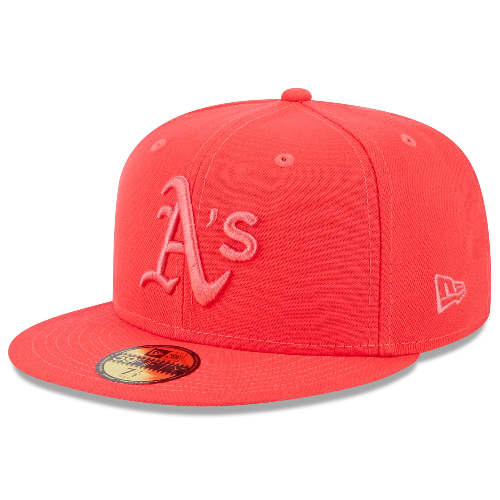 Men's New Era Red Athletics 2023 Spring Color Basic 59FIFTY Fitted Hat ...